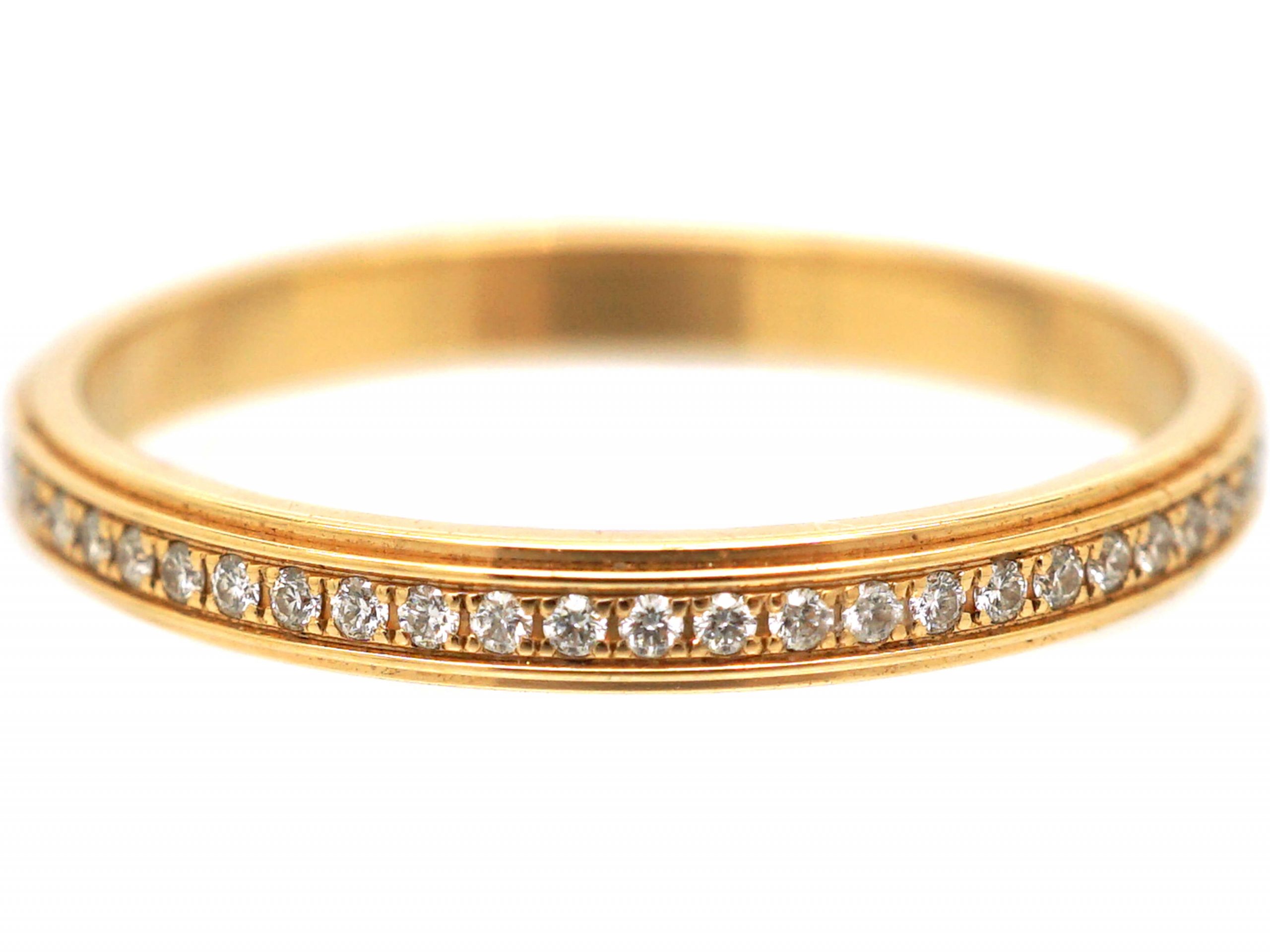 Cartier 18ct Gold, Diamond Eternity Ring in Original Case (560U) | The ...