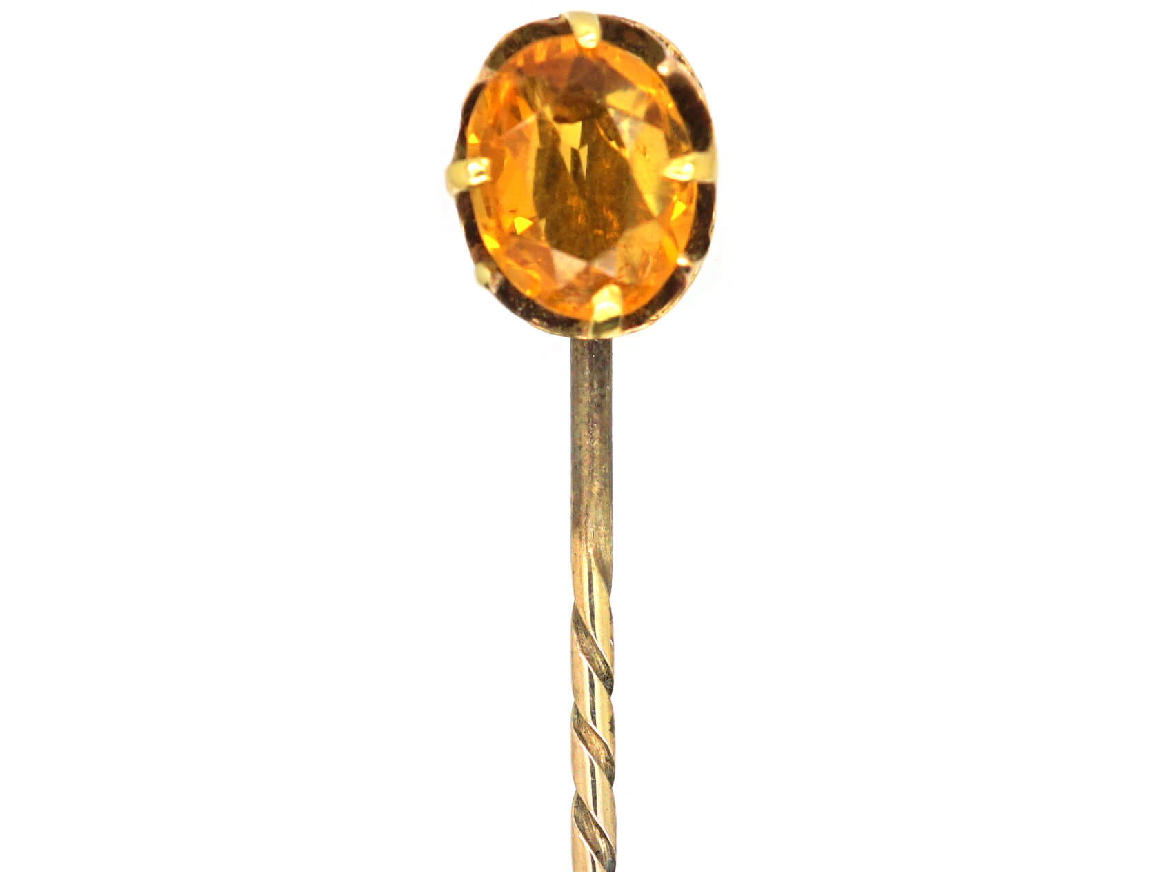 Victorian 9ct Gold Tie Pin set with a Citrine (214U) | The Antique ...