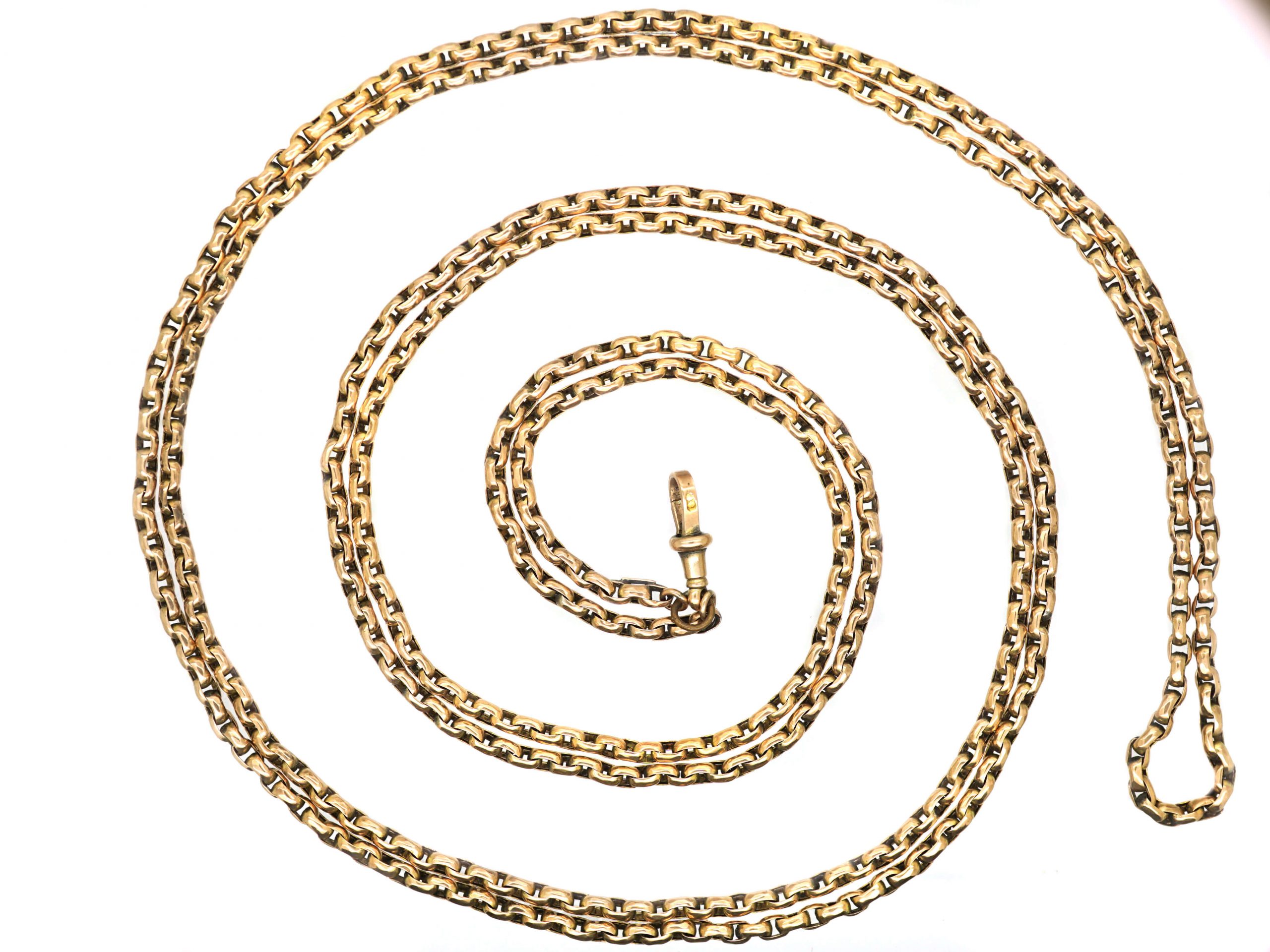 Victorian 9ct Gold Guard Chain (177W) | The Antique Jewellery Company