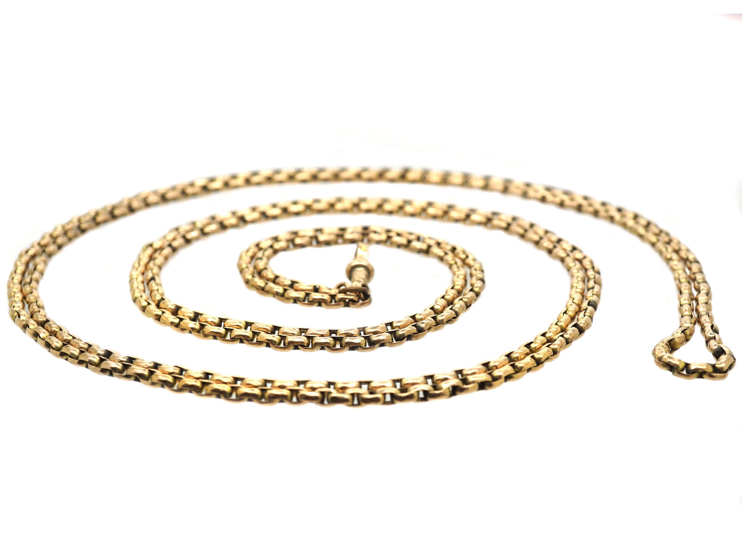 Victorian 9ct Gold Guard Chain (177W) | The Antique Jewellery Company