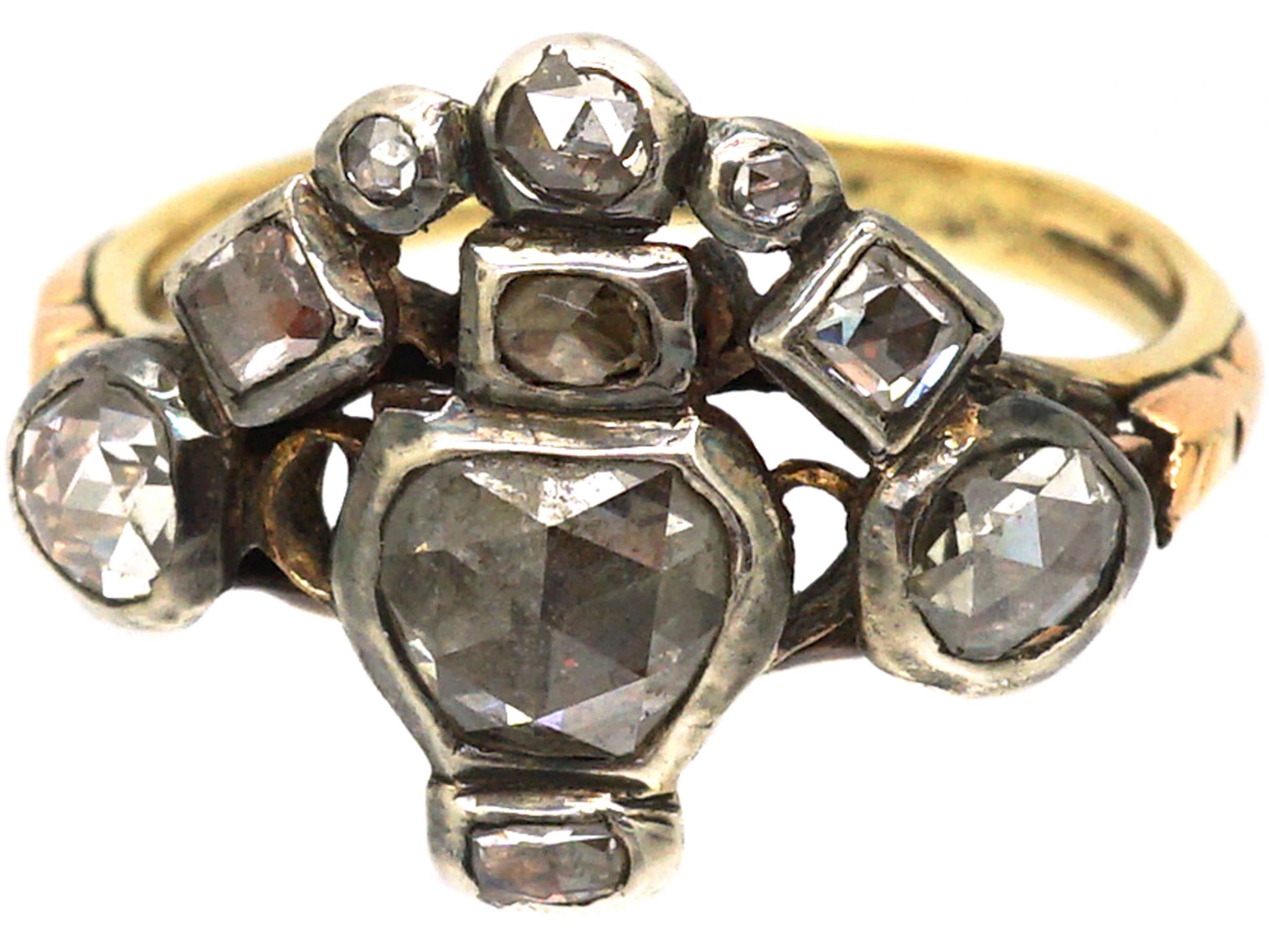 Georgian Giardinetto Ring set with Rose Diamonds (839T) | The Antique ...