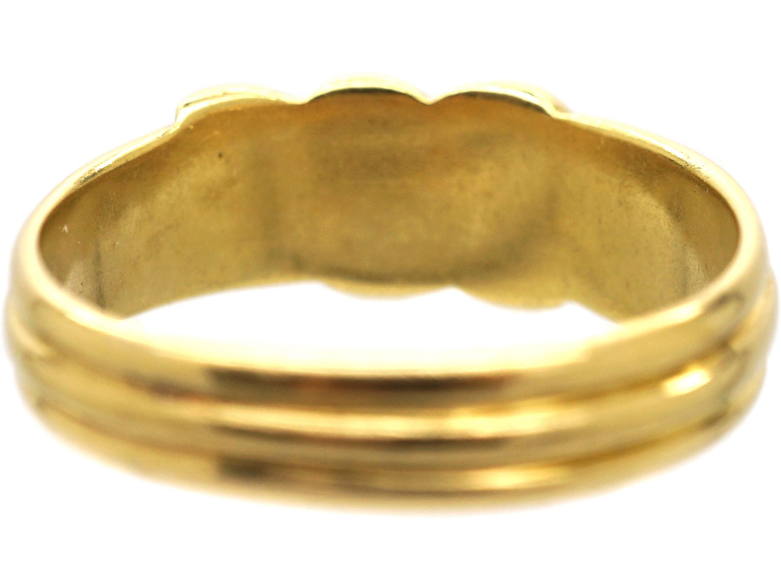 Victorian 18ct Gold Keeper Ring (104 W) | The Antique Jewellery Company