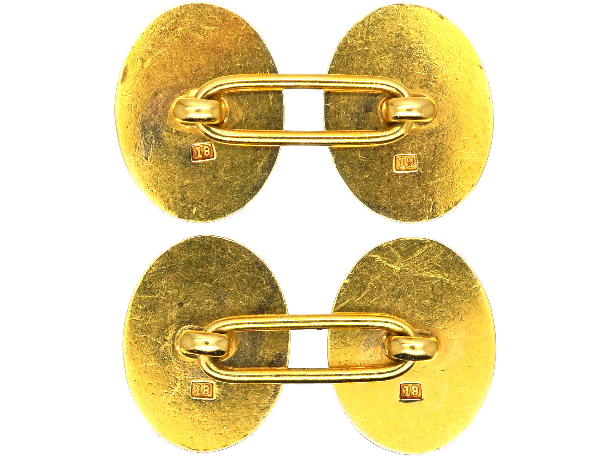 Victorian 18ct Gold Cufflinks Engraved with Savage Men (413W) | The ...