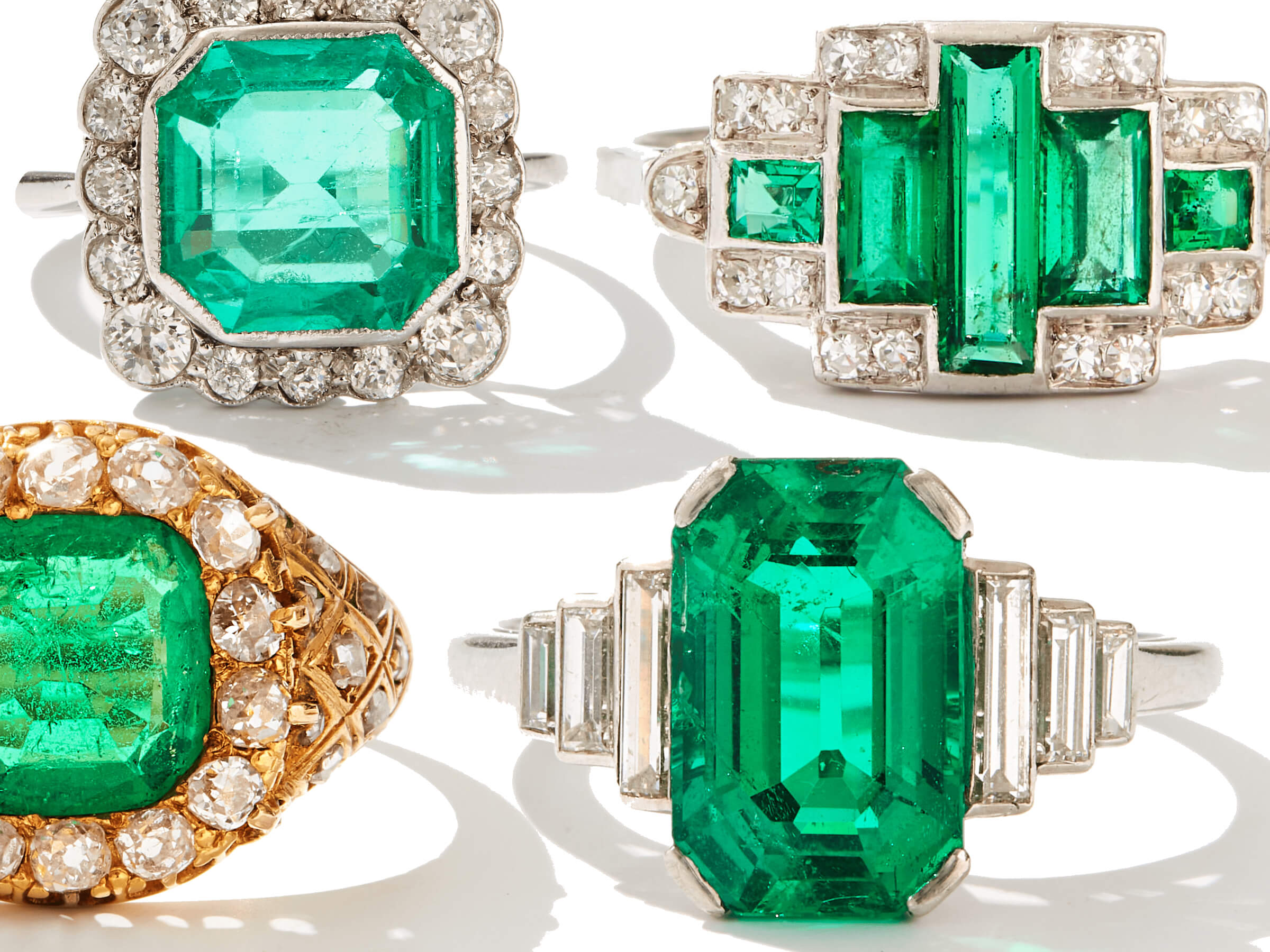 The Ultimate Guide to Emerald Engagement Rings | The Antique Jewellery ...