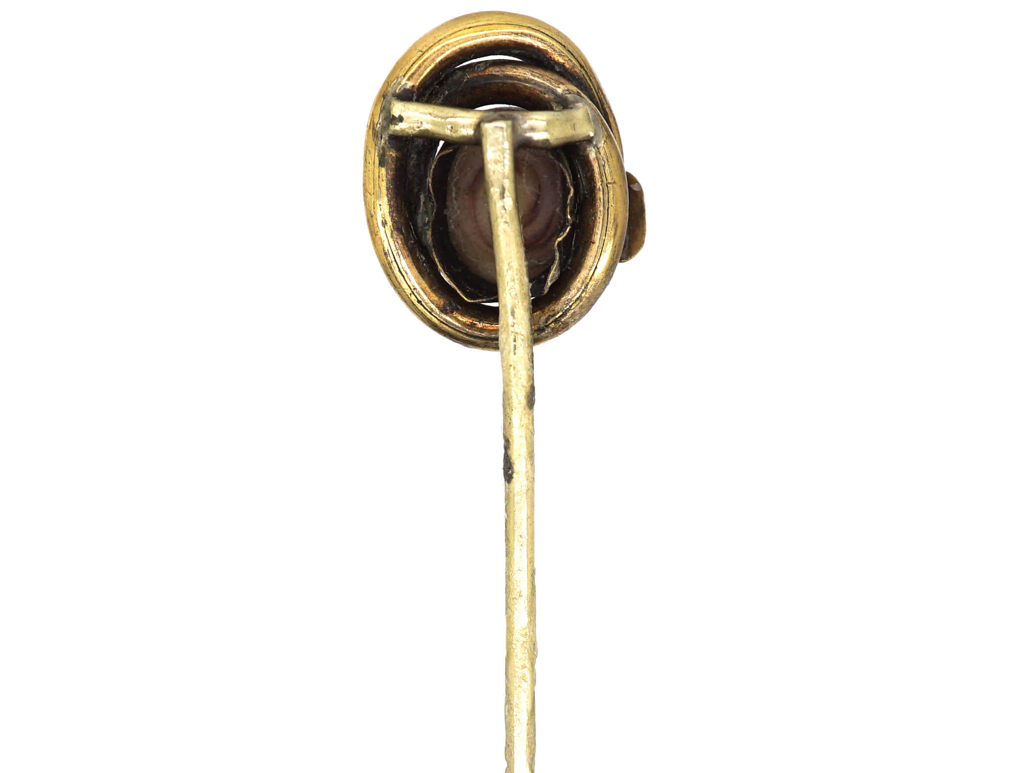 Victorian Gold Cased Tie Pin with Glass Bead (41W) | The Antique ...