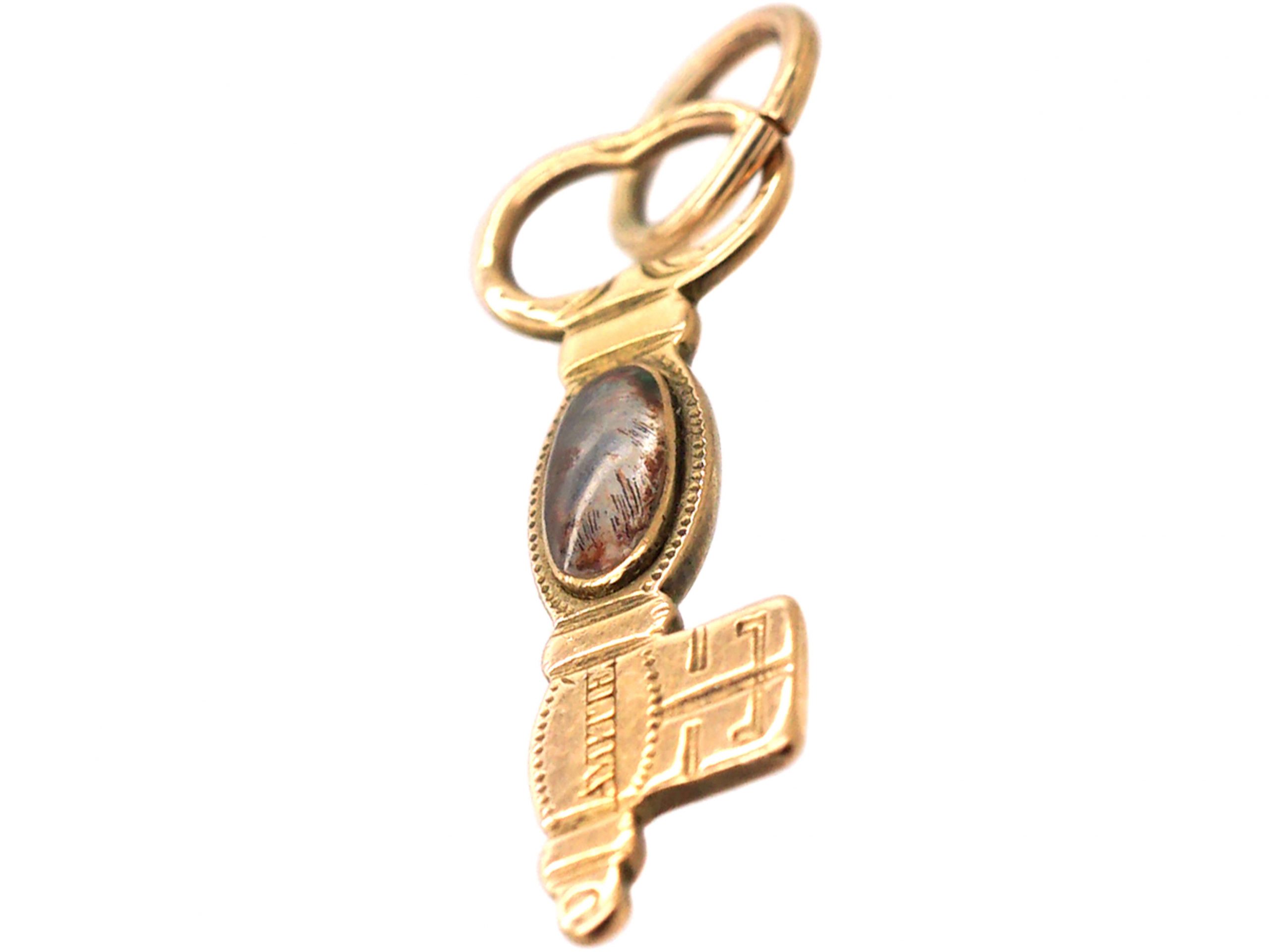 Georgian 9ct Gold Key with Locket & Engraved Amitie (547W) | The ...