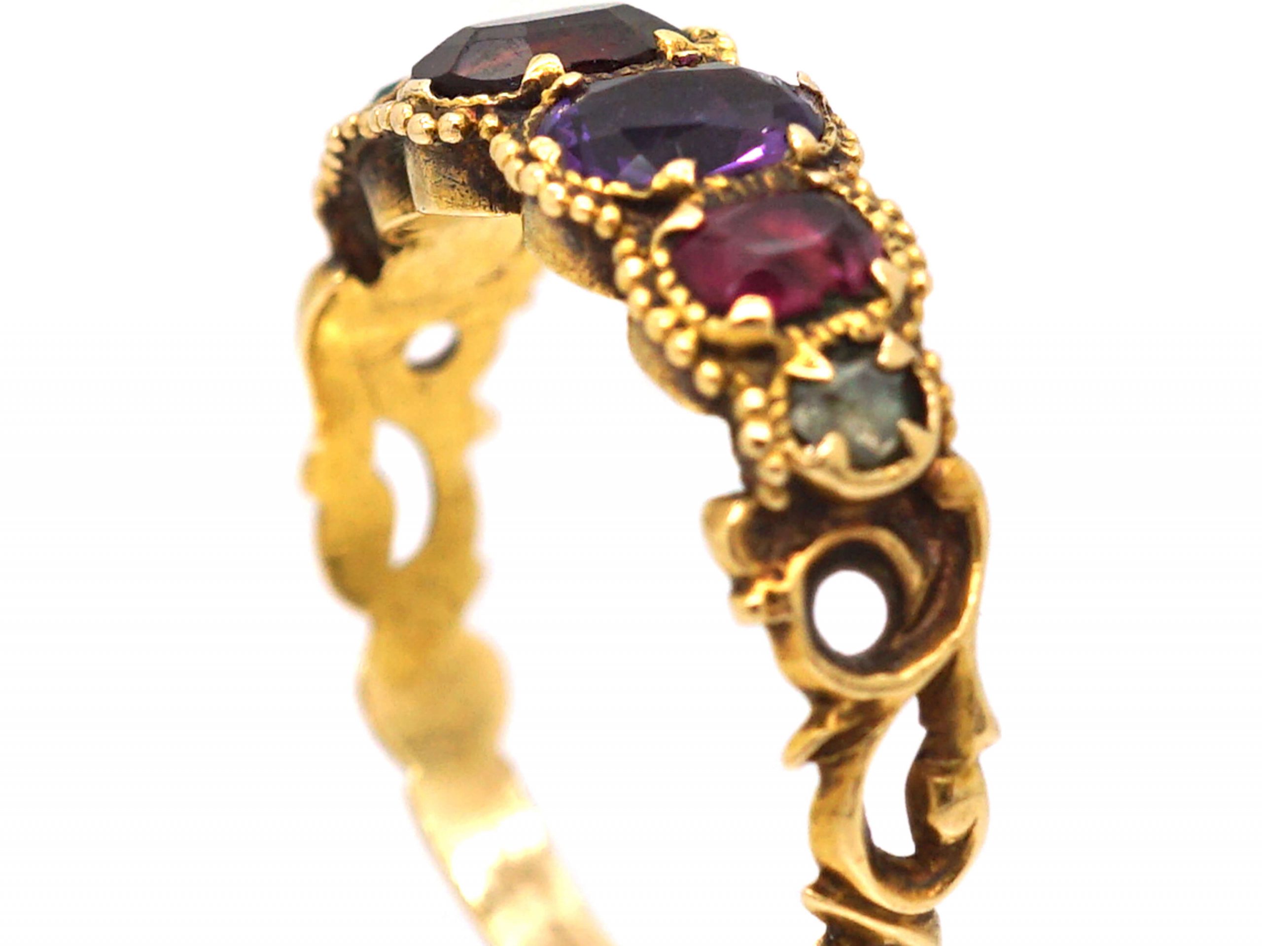 Early 19th Century 15ct Gold Regard Ring (612W) | The Antique Jewellery ...