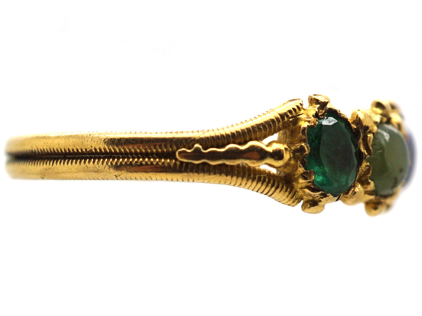 Georgian 15ct Gold Acrostic Ring that Spells Love (678W) | The Antique ...