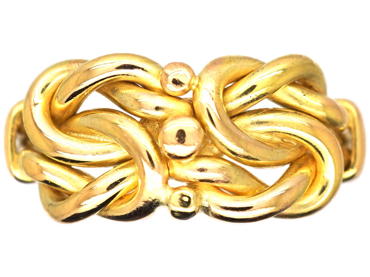 Victorian 18ct Gold Knot Ring (741W) | The Antique Jewellery Company