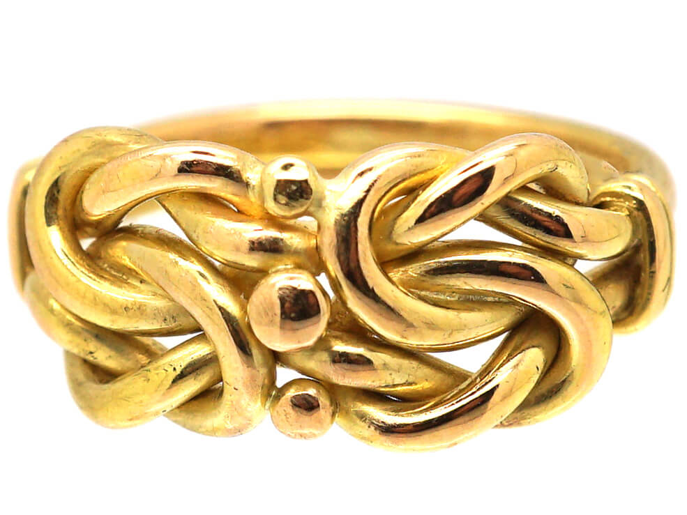 Victorian 18ct Gold Knot Ring (741W) | The Antique Jewellery Company