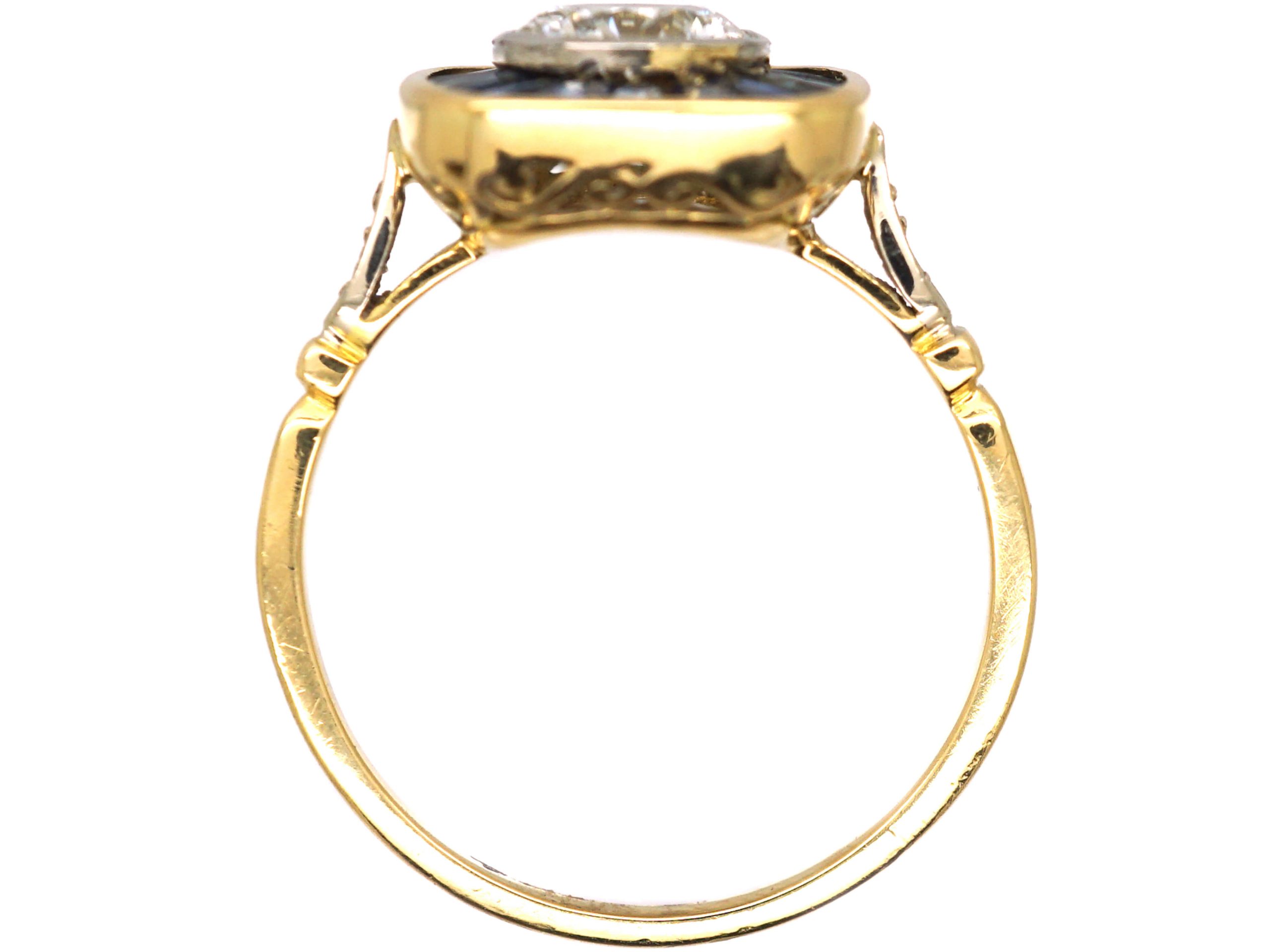 French Early 20th Century 18ct Gold & Platinum, Diamond & Sapphire ...