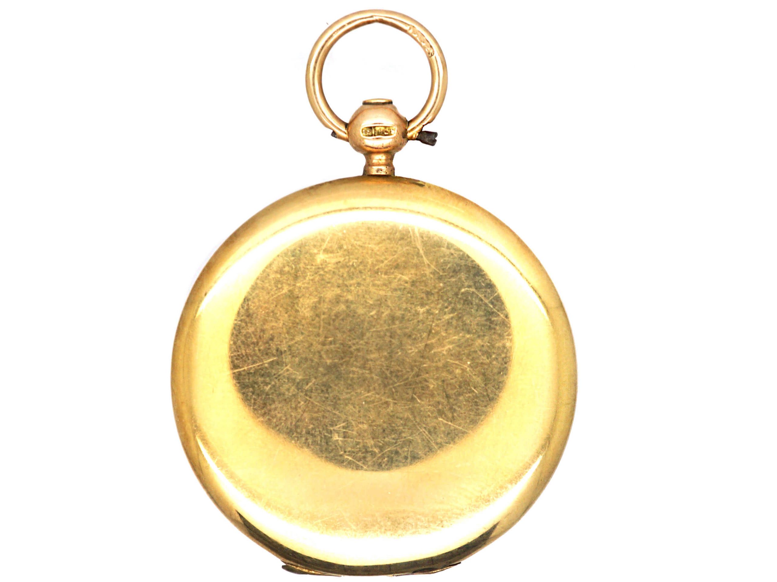 Edwardian 15ct Gold Round Locket (661W) | The Antique Jewellery Company