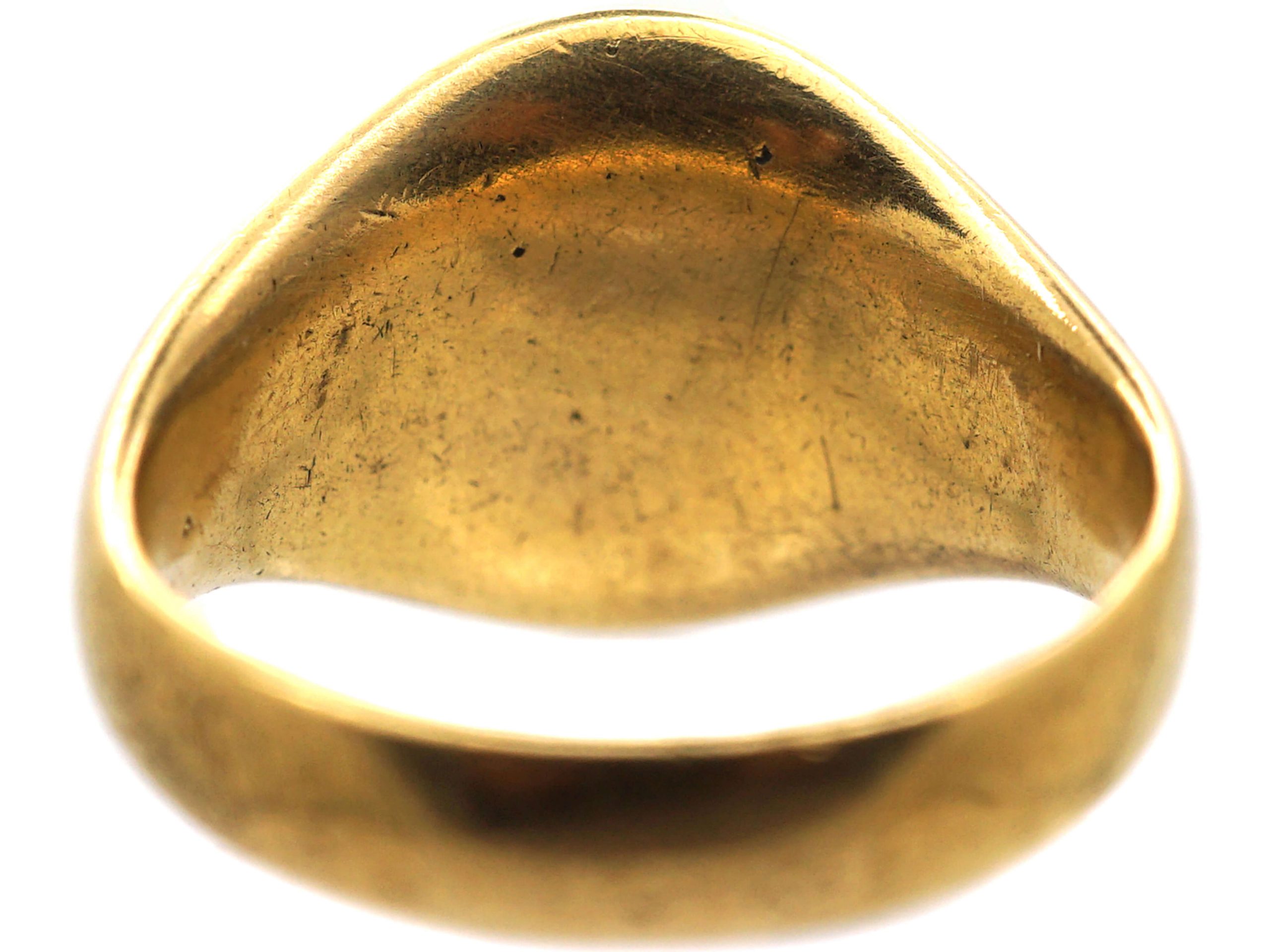 Early 20th Century 18ct Gold Signet Ring with Intaglio of a Lion | AJC ...