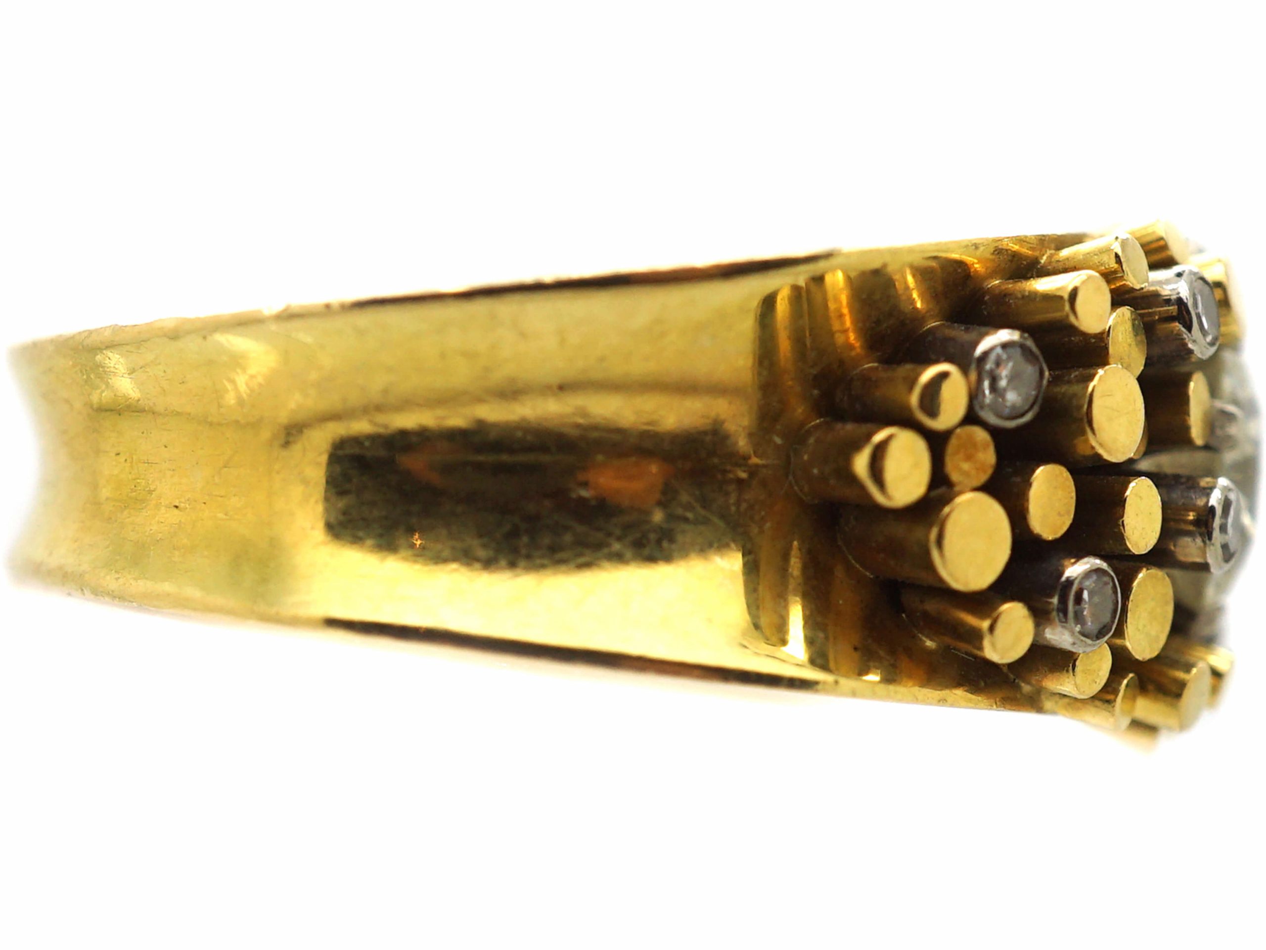 18ct Gold & Diamond Ring by Gilian Packard in the Original Case (805U ...