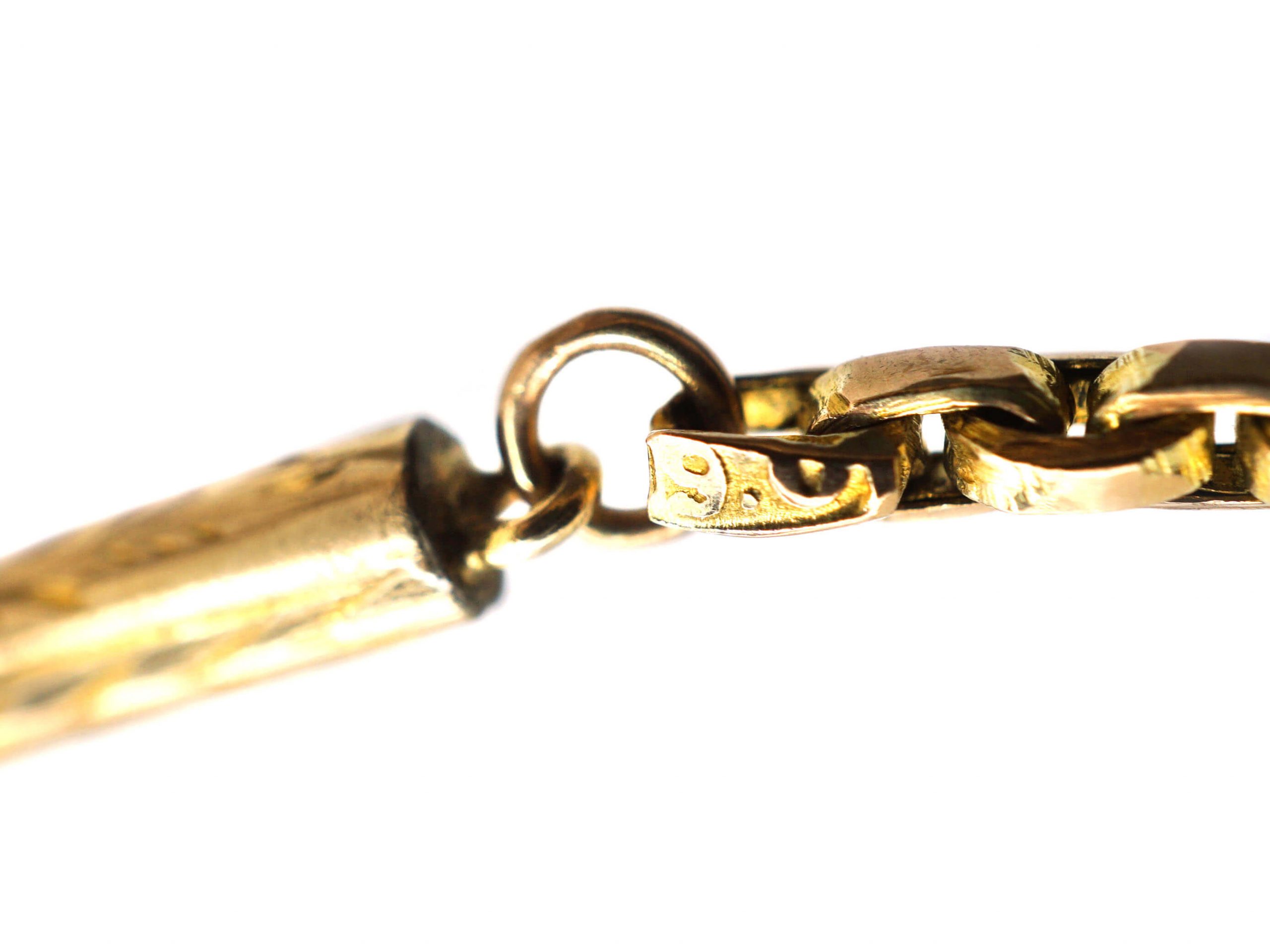 Victorian 9ct Gold Chain with Barrel Clasp (585R) | The Antique ...