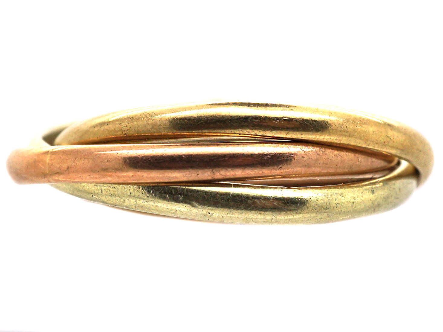 9ct Three Colour Gold Russian Wedding Ring (651T) | The Antique ...