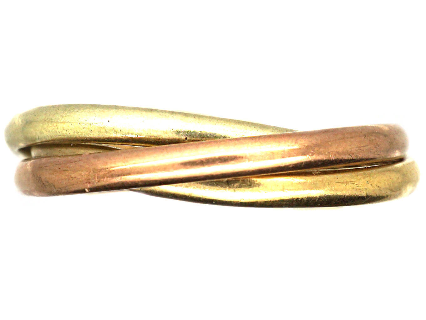 9ct Three Colour Gold Russian Wedding Ring (651T) | The Antique ...