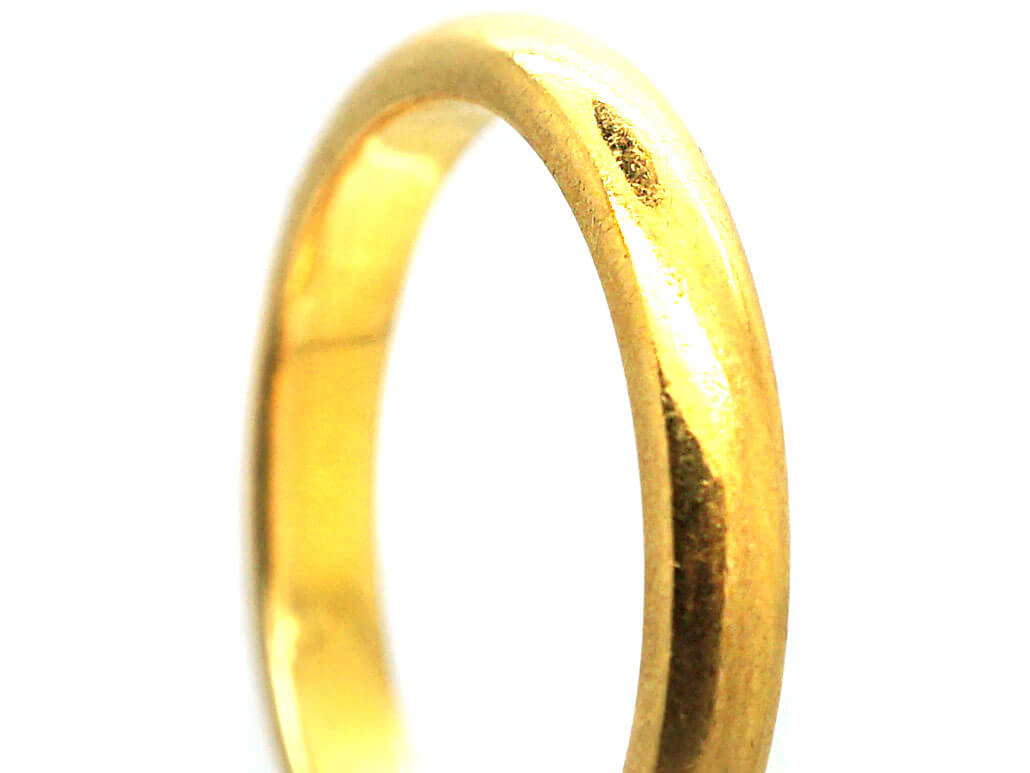 Early 20th Century 22ct Gold Wedding Ring (818W) | The Antique ...