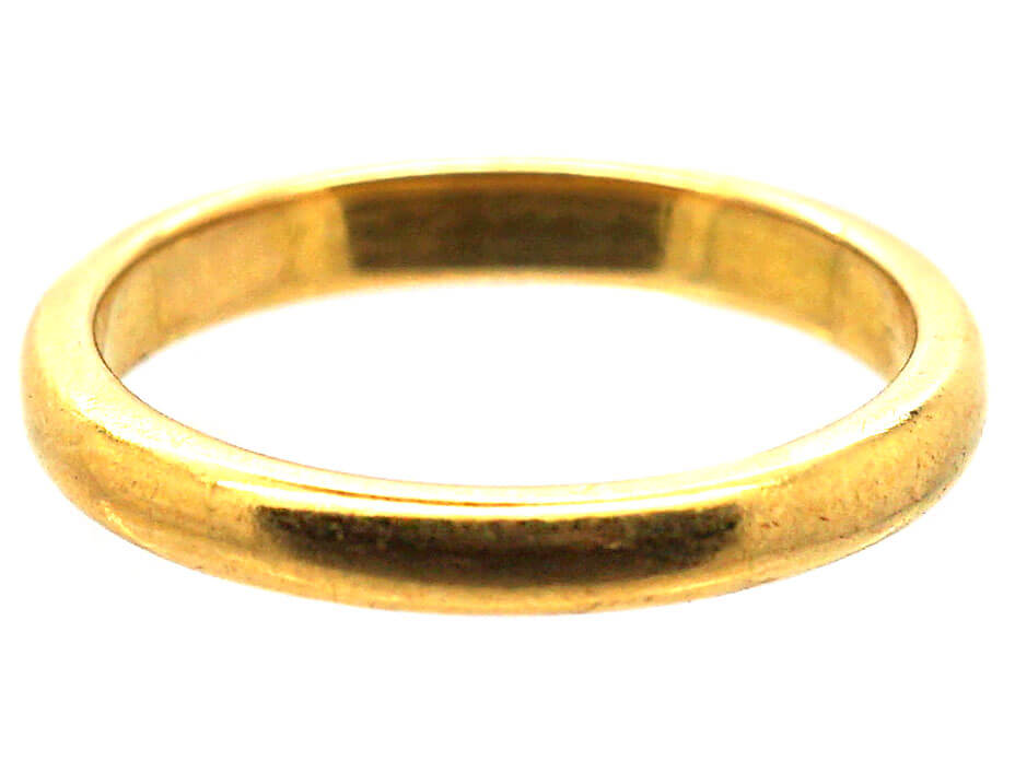 Early 20th Century 22ct Gold Wedding Ring (818W) | The Antique ...