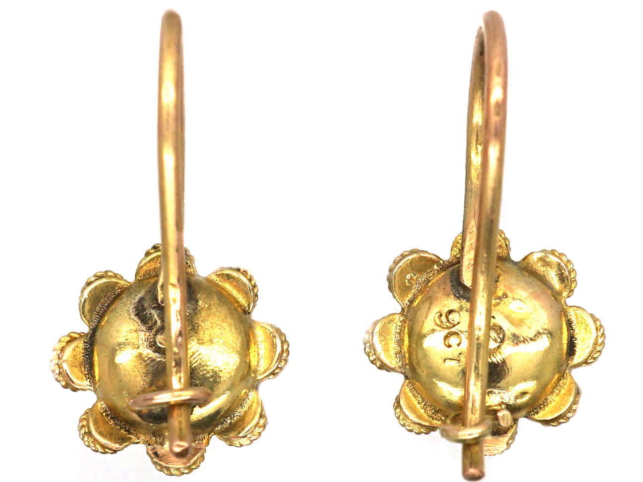 Victorian 9ct Gold Earrings set with a Rose Diamond (366U) | The ...