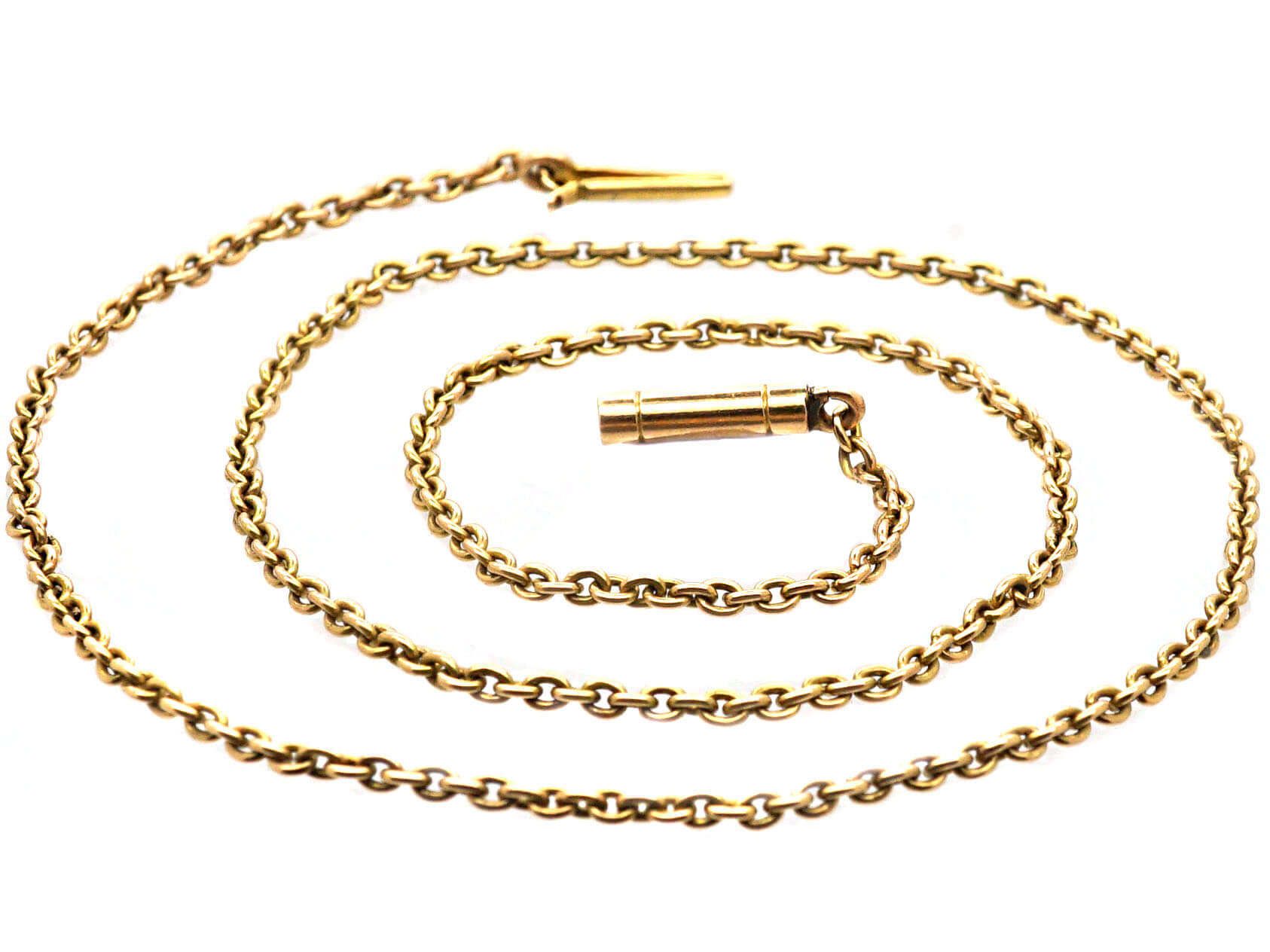 Edwardian 15ct Gold Trace Link Chain (57T) | The Antique Jewellery Company