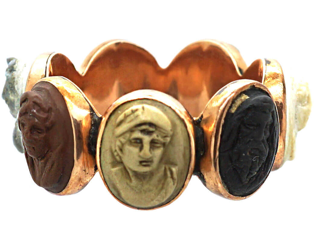 Early 19th Century Grand Tour Lava Ring (45X) | The Antique Jewellery ...