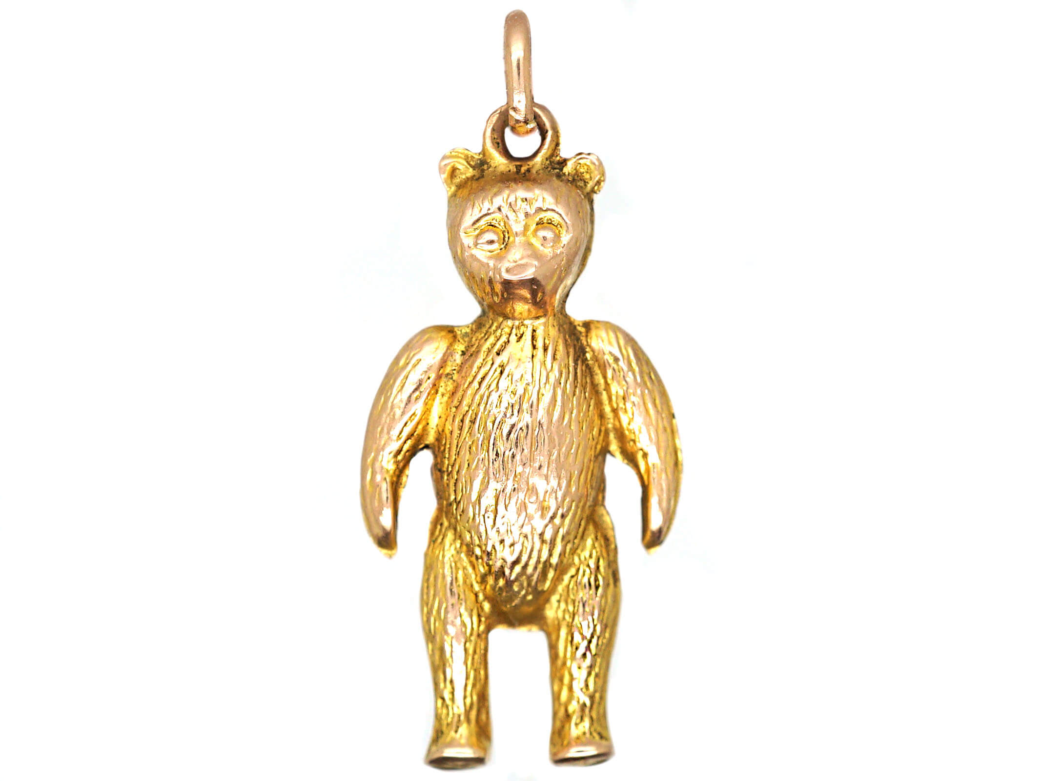 Edwardian 9ct Gold Teddy Bear (37X) | The Antique Jewellery Company