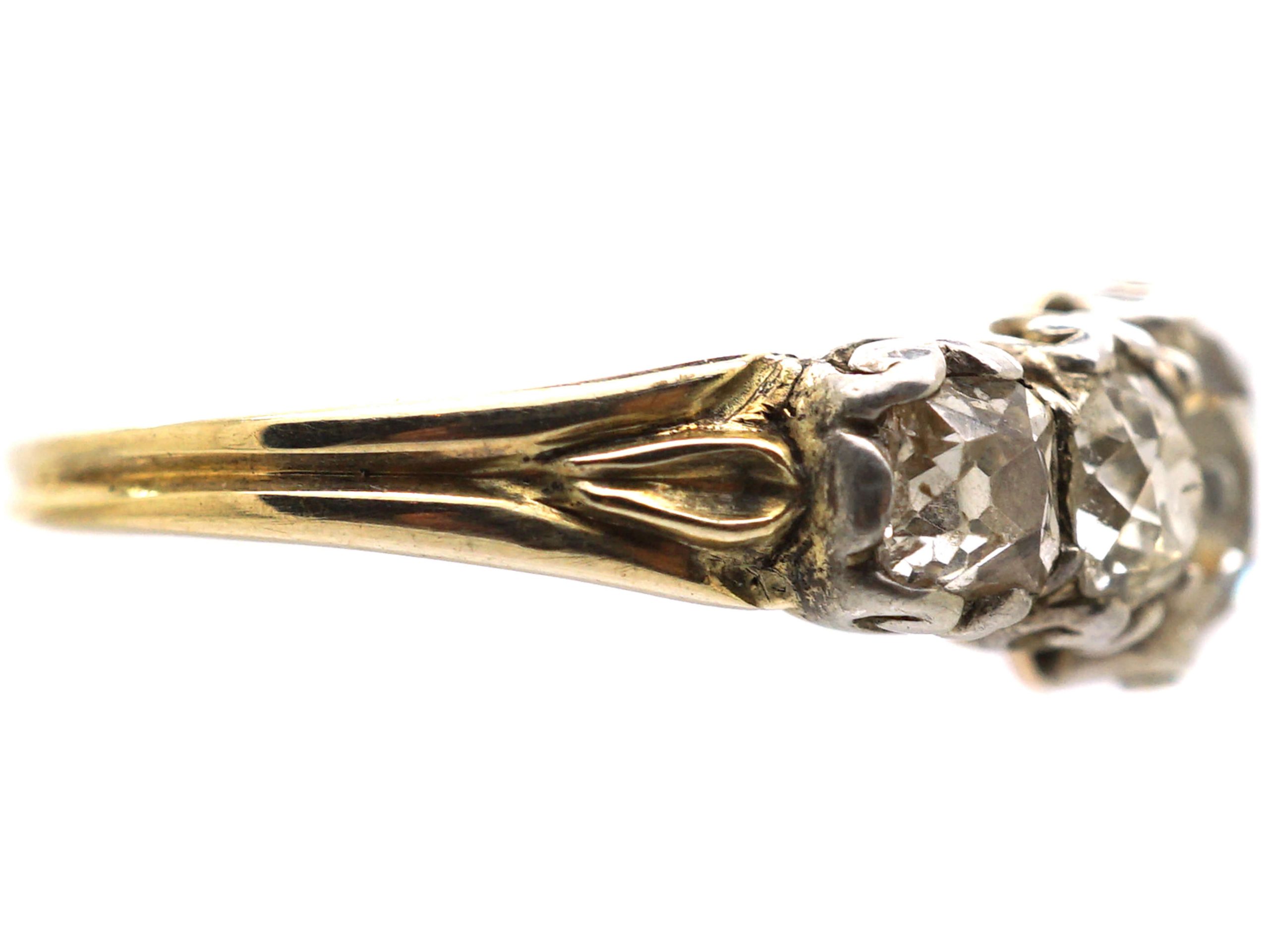 Georgian Five Stone Old Mine Cut Diamond Ring (167X) | The Antique ...