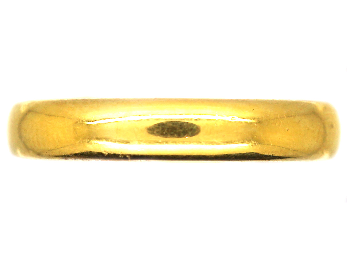 Retro 22ct Gold Wedding Ring made in Dublin in 1942 (274X) | The ...