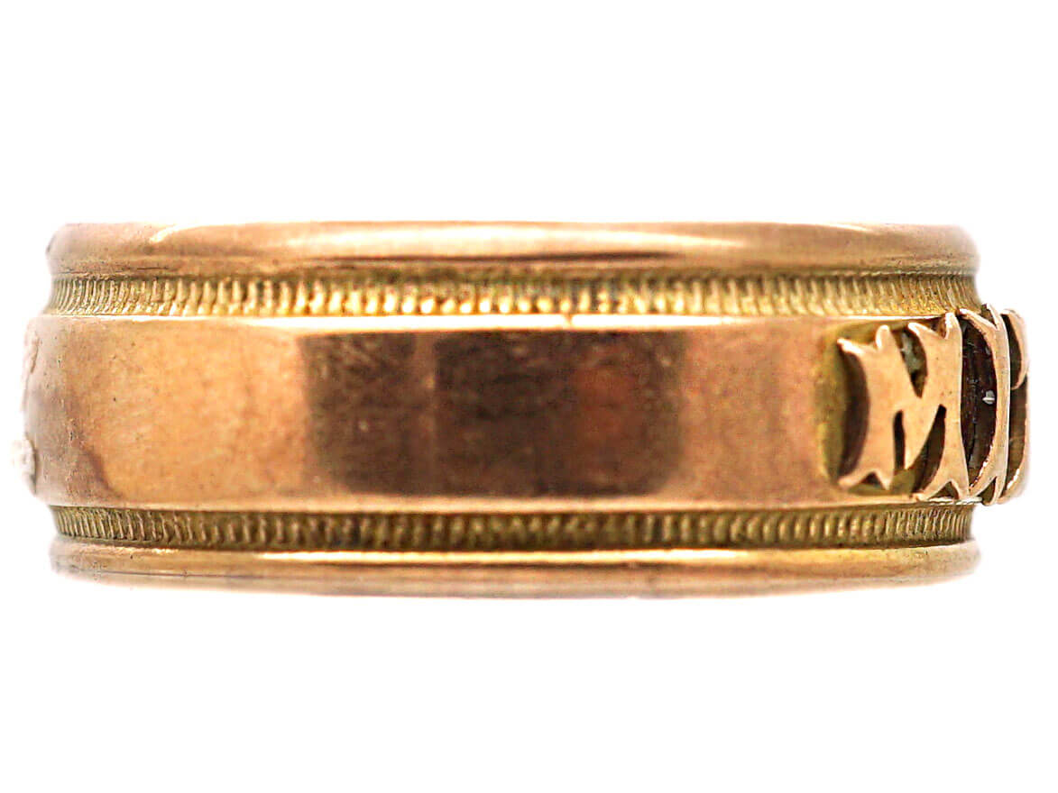 Edwardian 9ct Gold Mizpah Ring (301X) | The Antique Jewellery Company