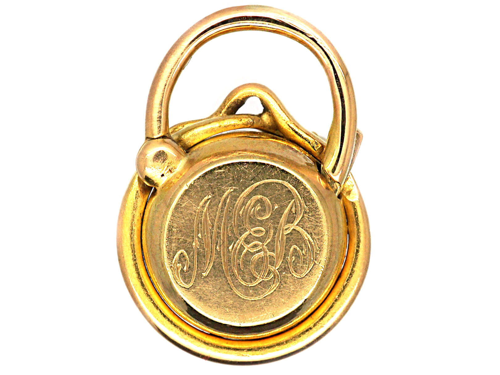 Victorian 15ct Gold Snake Padlock (254X) | The Antique Jewellery Company