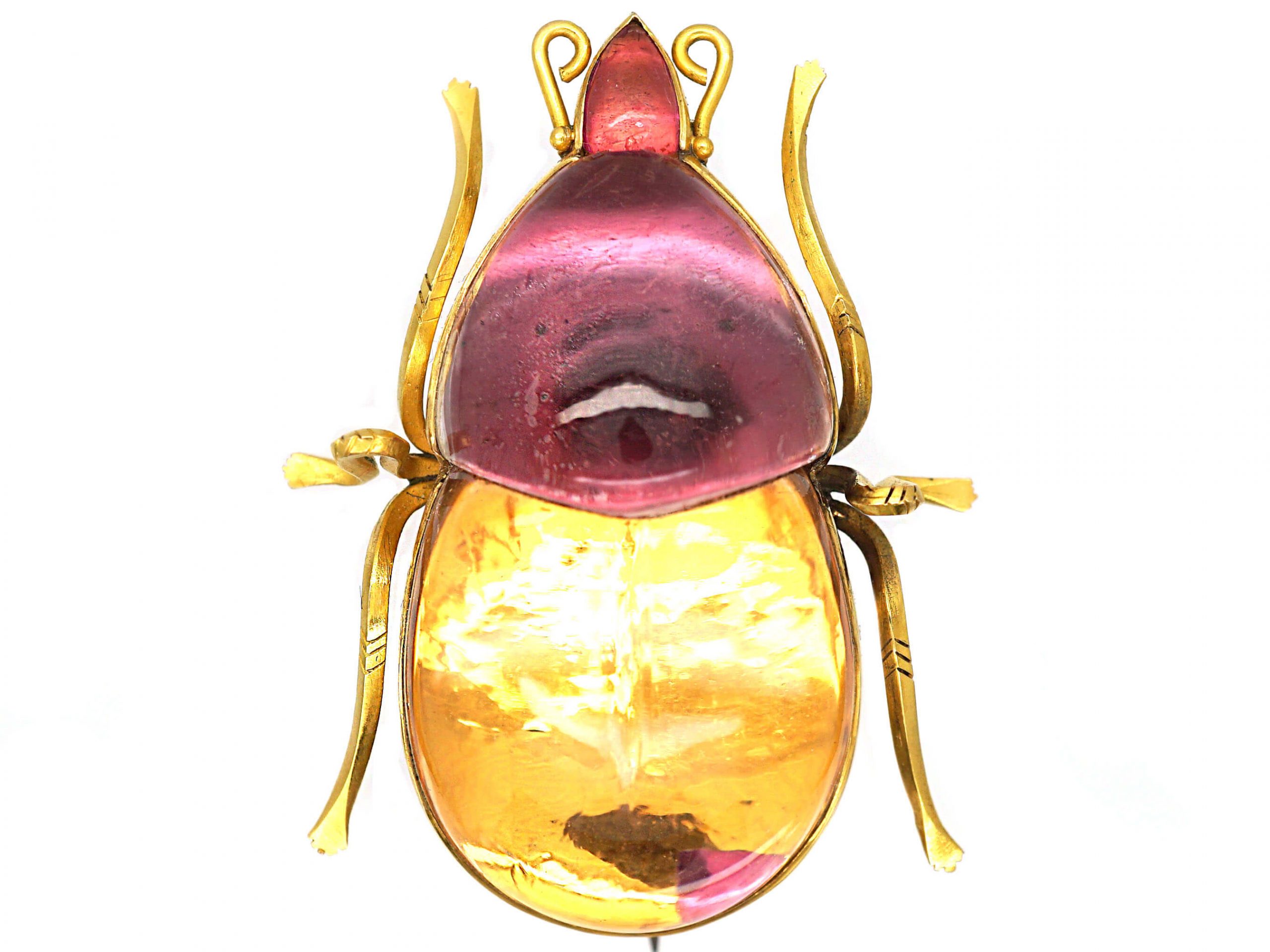 Georgian 15ct Gold Bug Brooch (76X) | The Antique Jewellery Company
