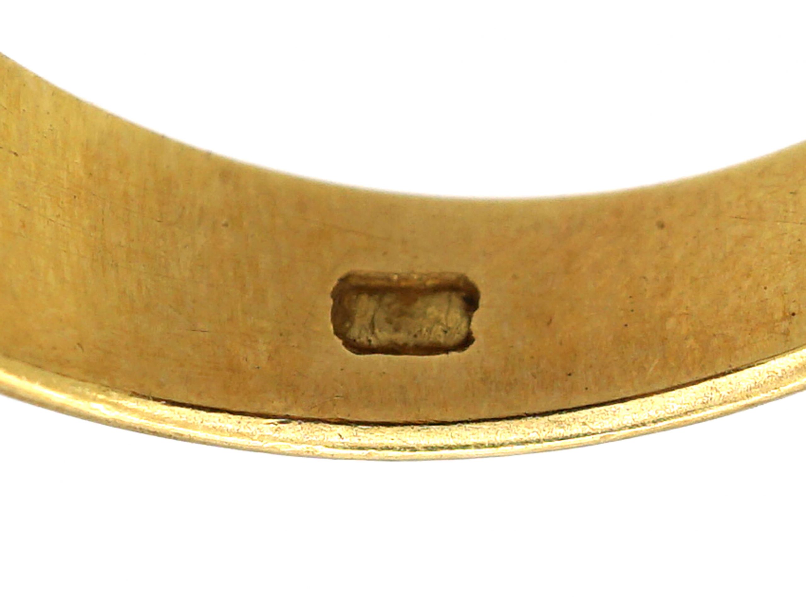 Victorian 18ct Gold,Three Stone Rub Over Set Diamond Ring (533X) | The ...