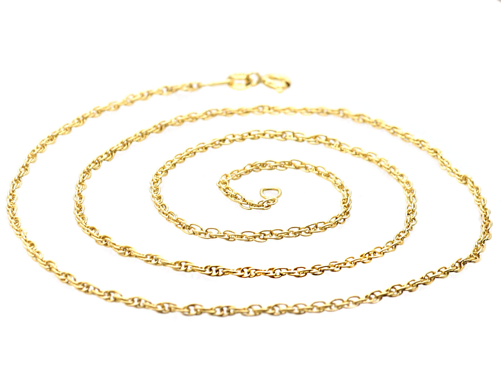 18ct Gold Woven Chain (779T) | The Antique Jewellery Company