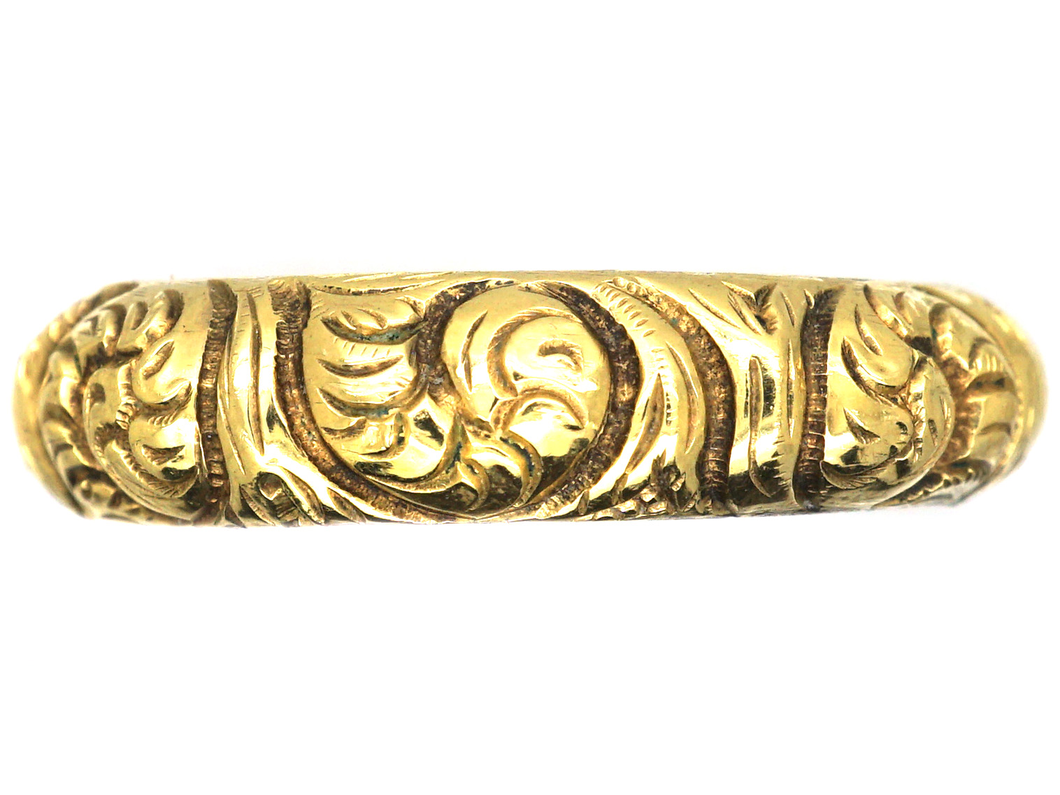Georgian 15ct Gold Cased Wedding Ring (187X) | The Antique Jewellery ...