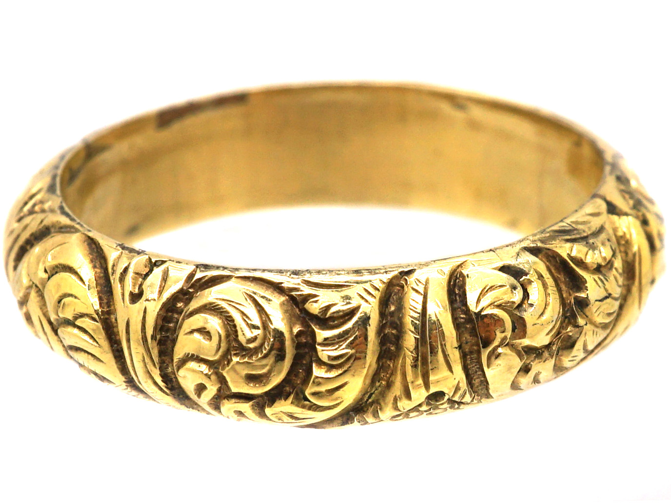 Georgian 15ct Gold Cased Wedding Ring (187X) | The Antique Jewellery ...