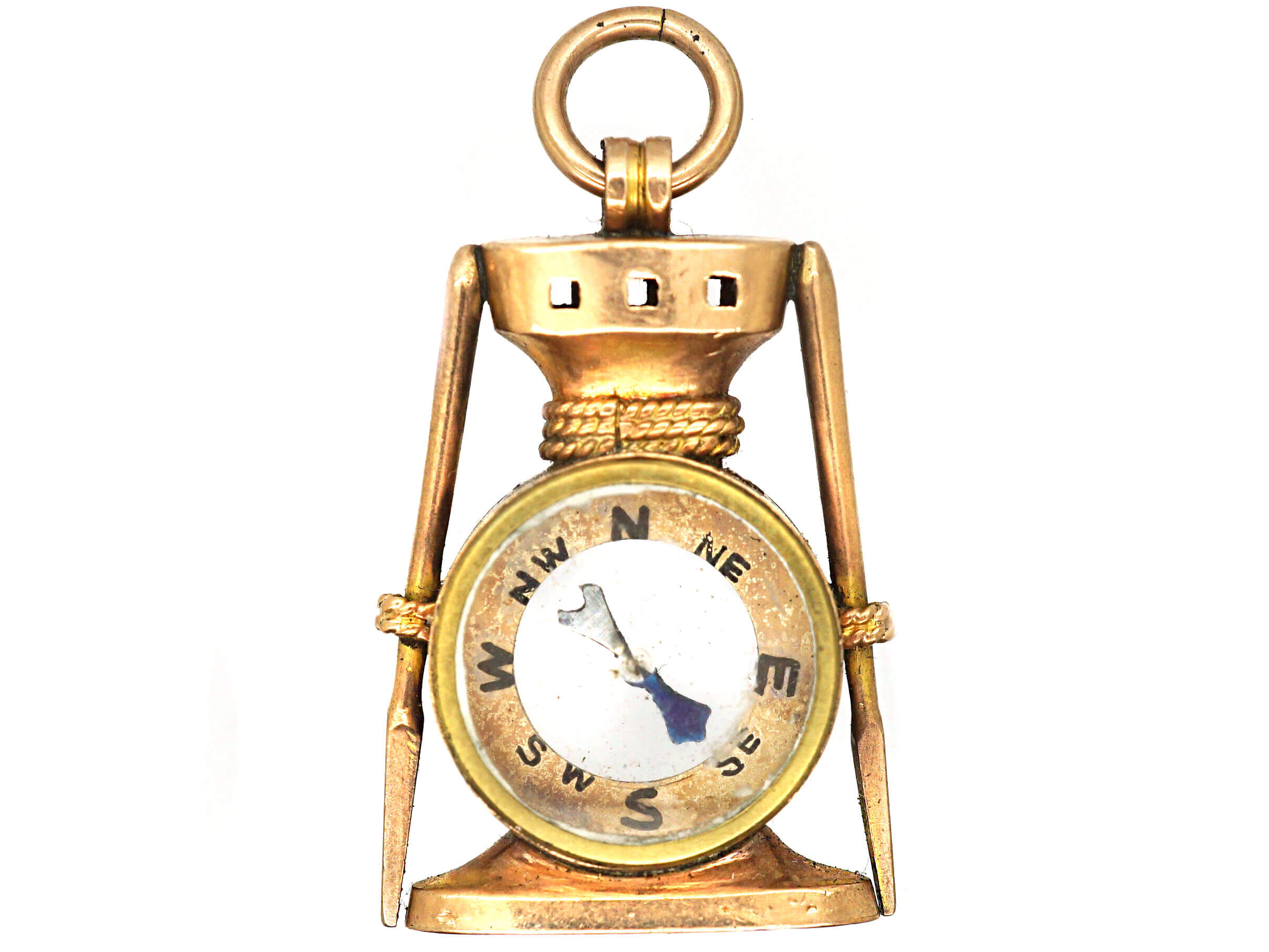 Victorian 10ct Gold Compass Pendant (638X) | The Antique Jewellery Company