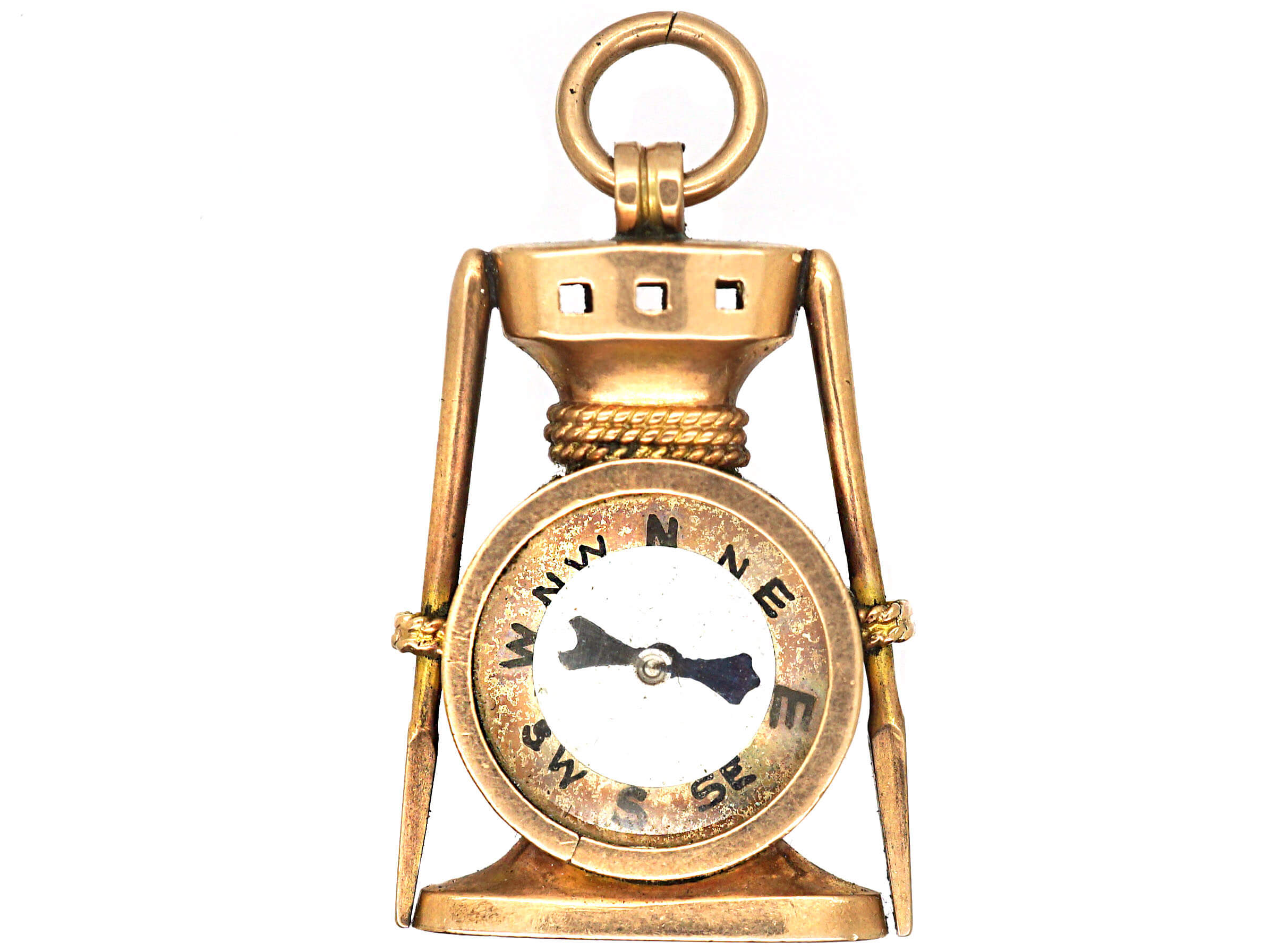 Victorian 10ct Gold Compass Pendant (638X) | The Antique Jewellery Company
