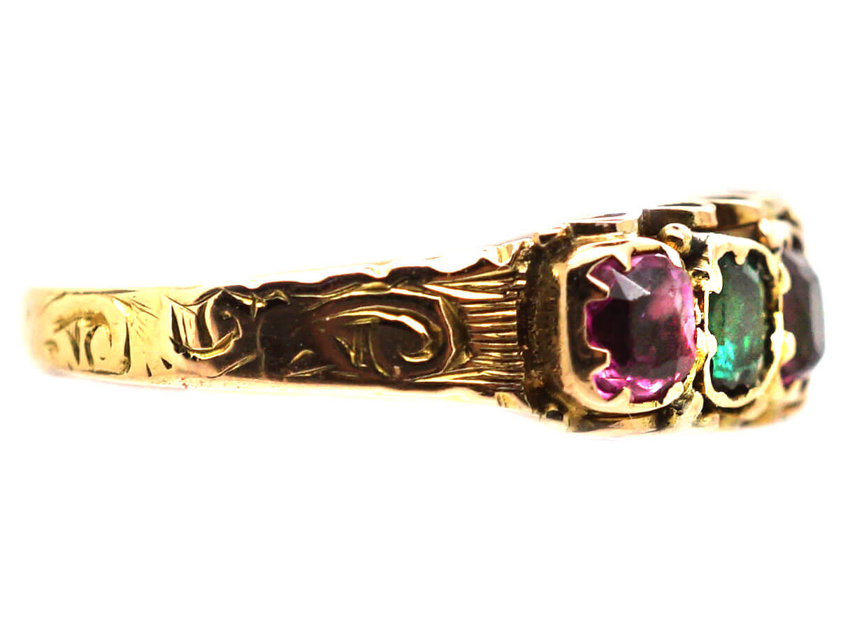 Victorian 15ct Gold Regard Ring (587X) | The Antique Jewellery Company