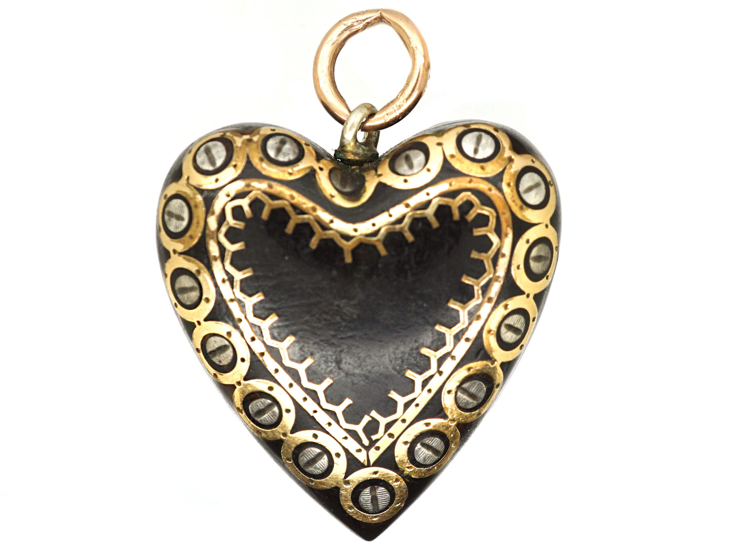 Victorian Pique Heart Pendant (174X/PR) | The Antique Jewellery Company