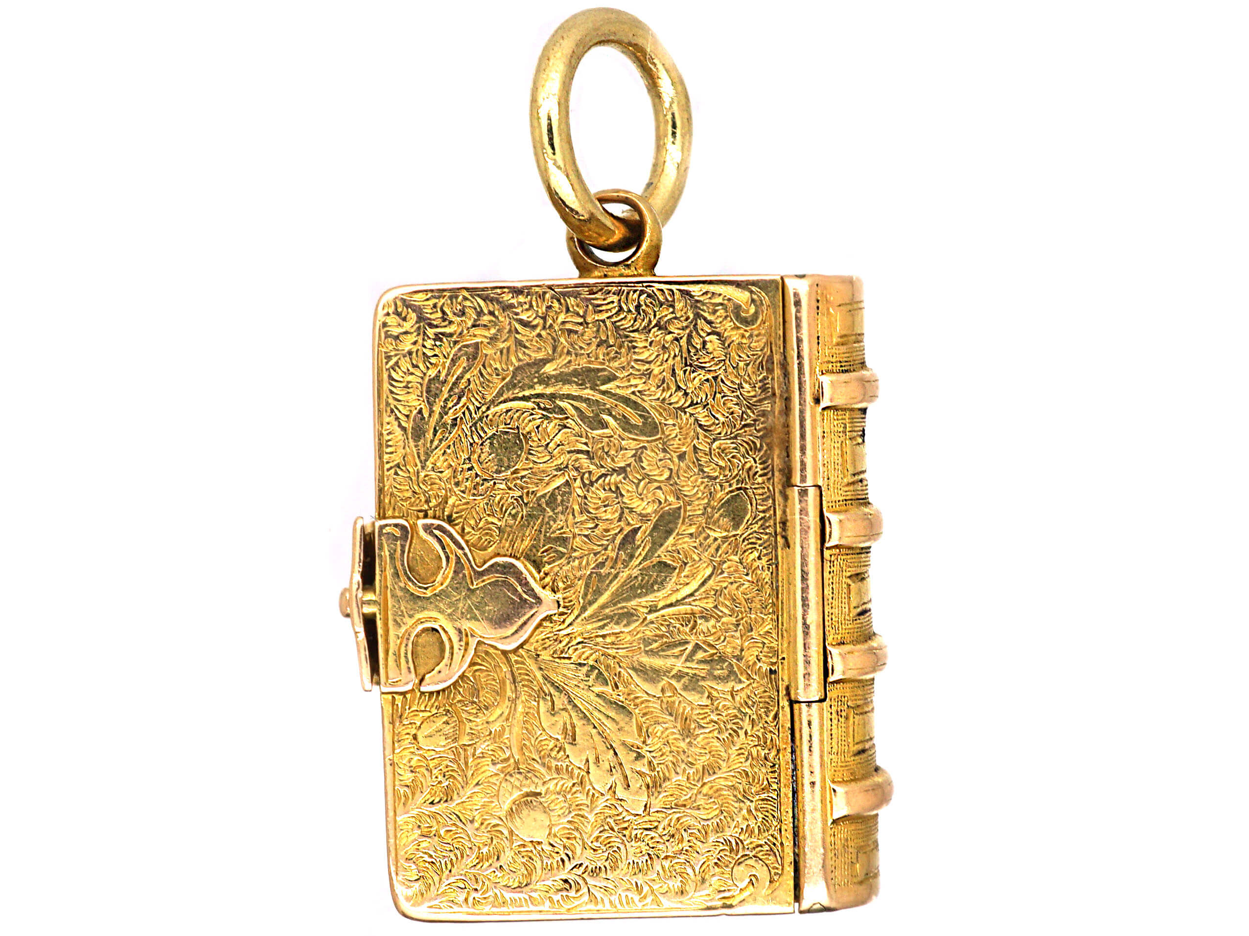 Victorian 15ct Gold Book Locket (726X) | The Antique Jewellery Company