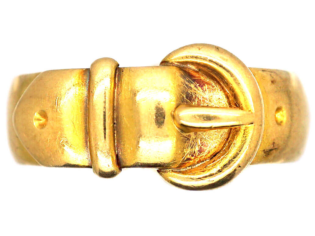 Victorian 18ct Gold Buckle Ring (793X) | The Antique Jewellery Company