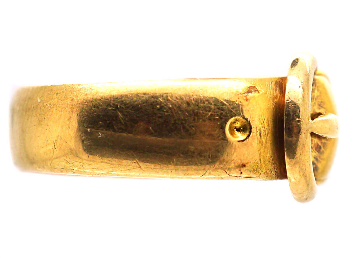 Victorian 18ct Gold Buckle Ring (793X) | The Antique Jewellery Company