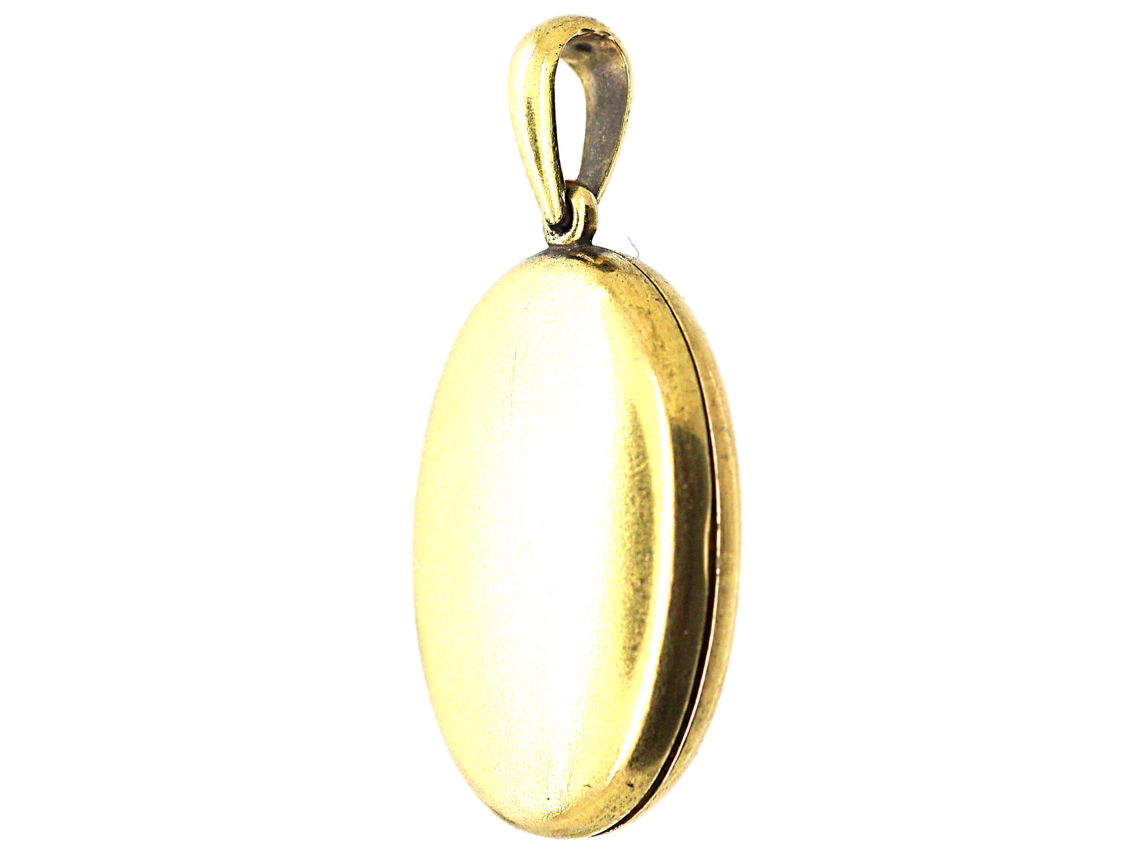 Victorian 15ct Gold Oval Locket (827X) | The Antique Jewellery Company