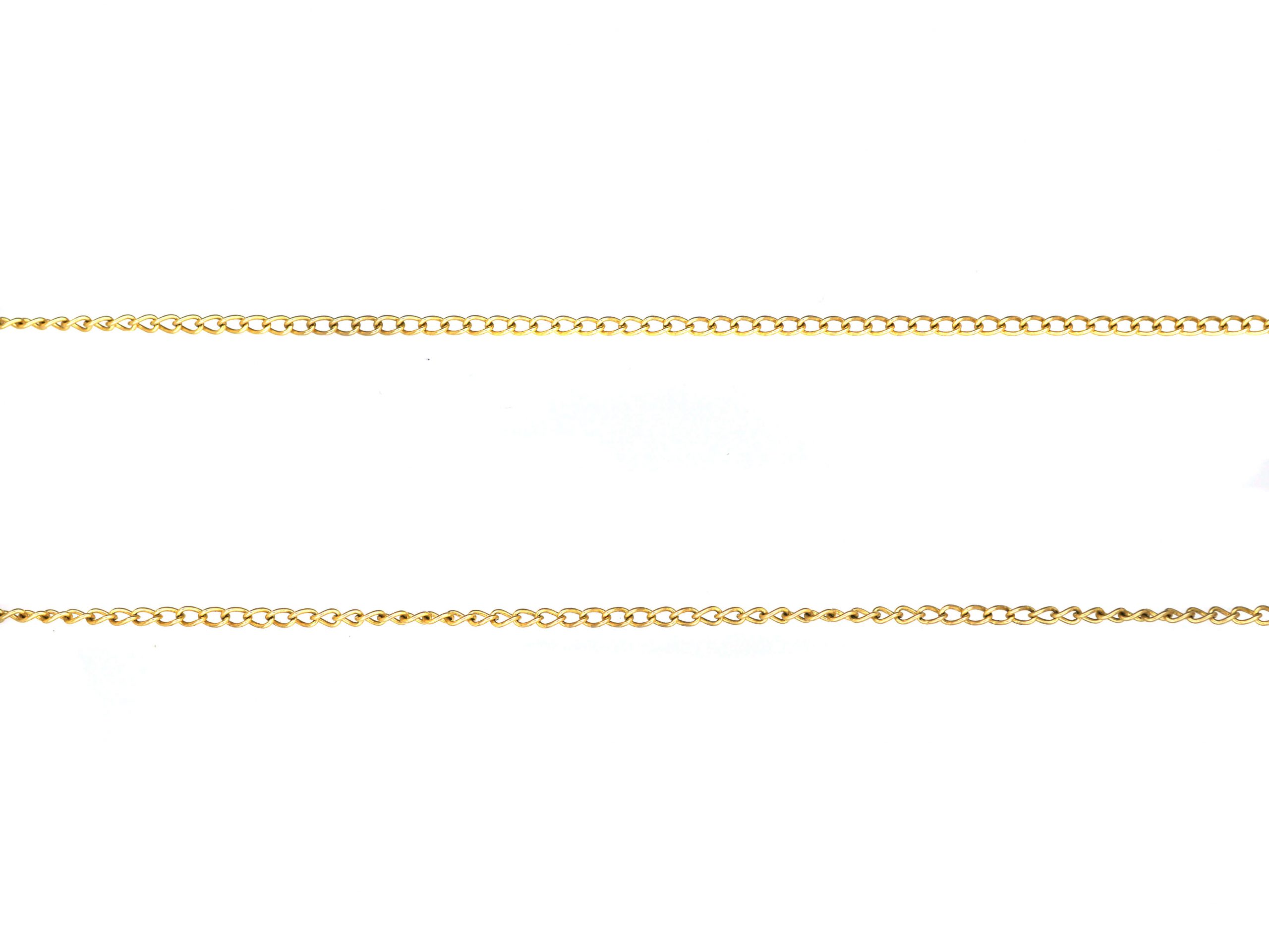 Edwardian 9ct Gold Trace Link Chain (515X) | The Antique Jewellery Company