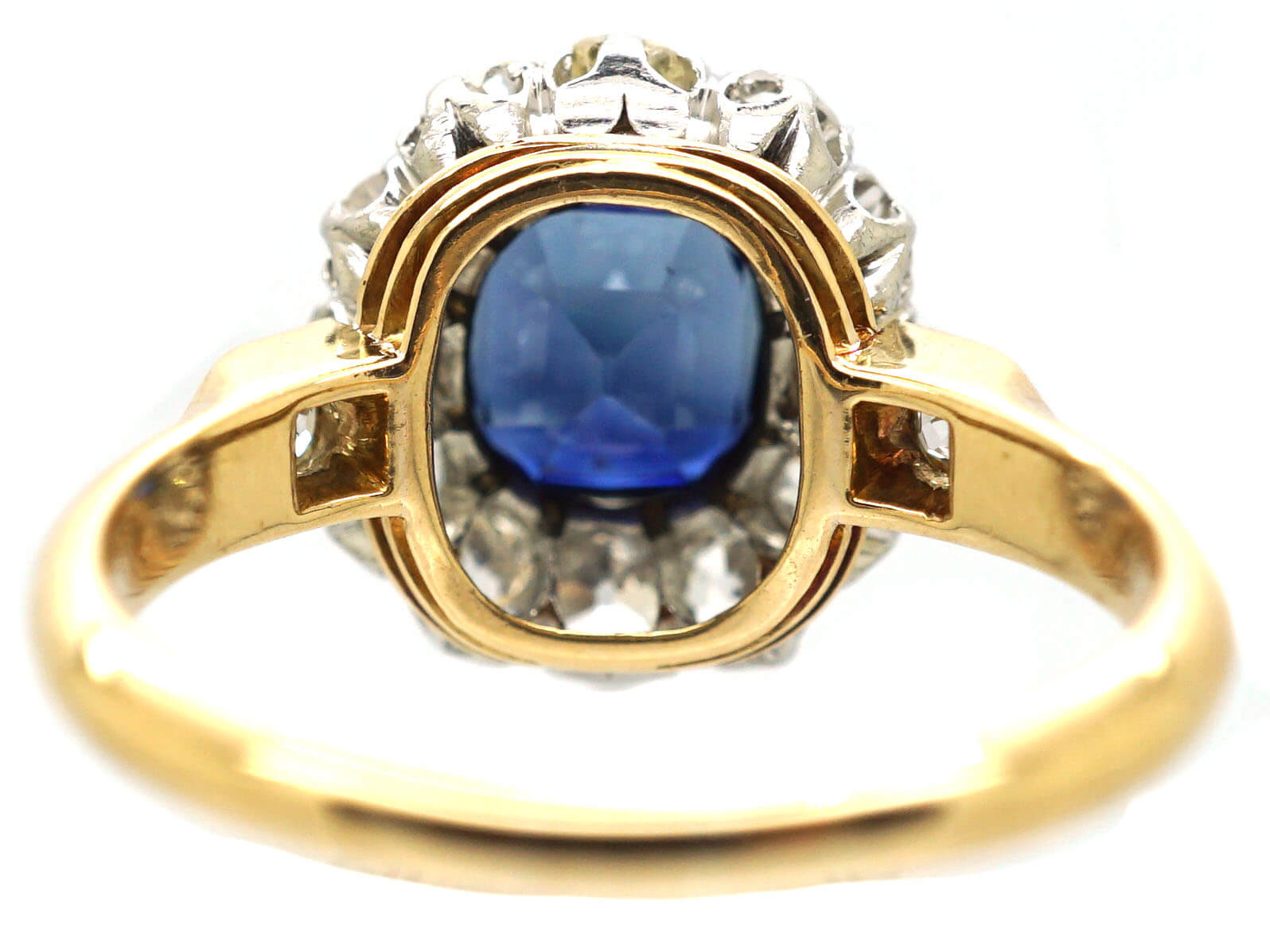 French Early 20th Century 18ct Gold & Platinum, Sapphire & Diamond ...