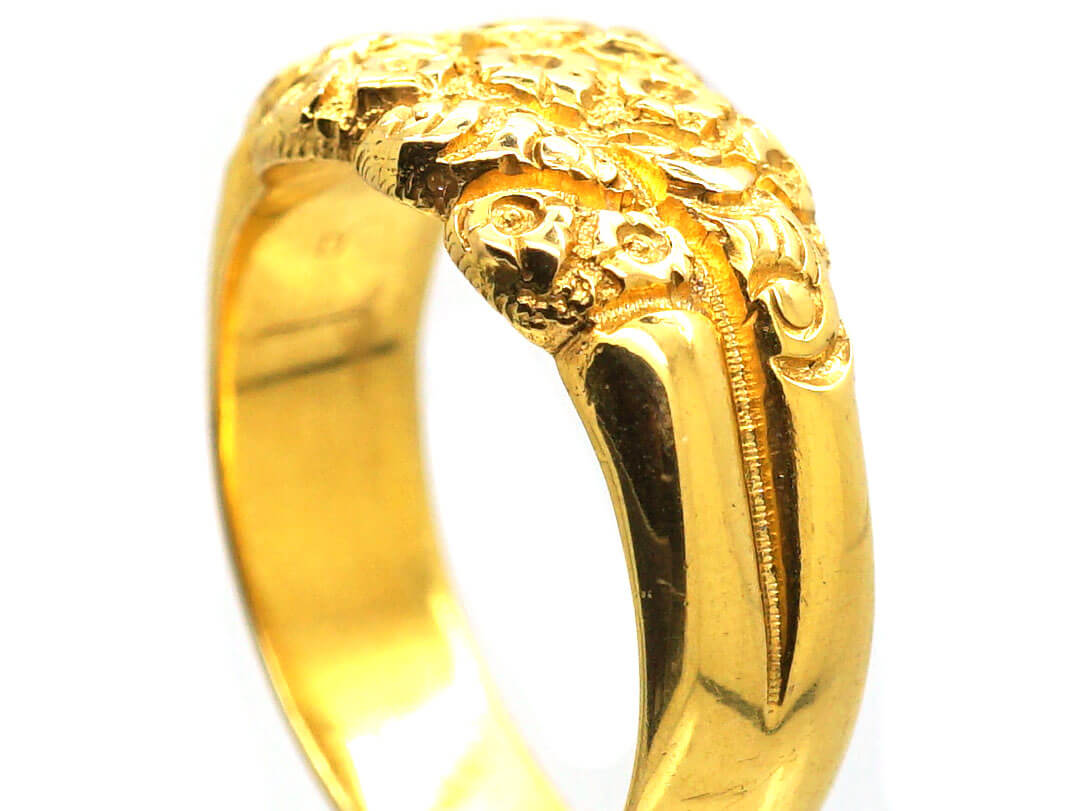 Edwardian 18ct Gold Keeper Ring (935X) | The Antique Jewellery Company
