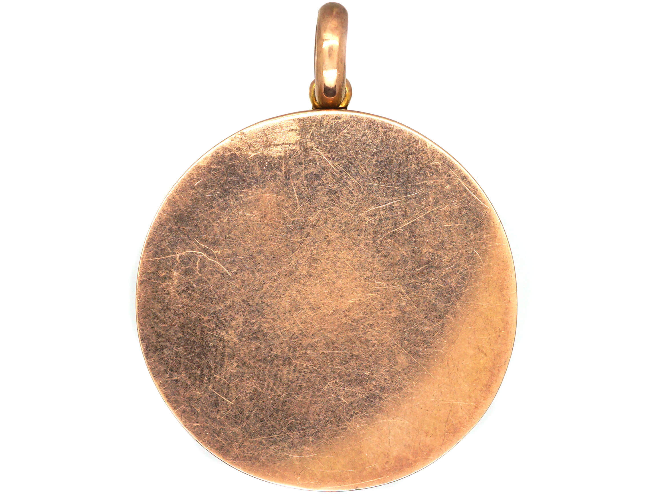 Edwardian 9ct Gold Round Locket set with a Diamond (766X) | The Antique ...