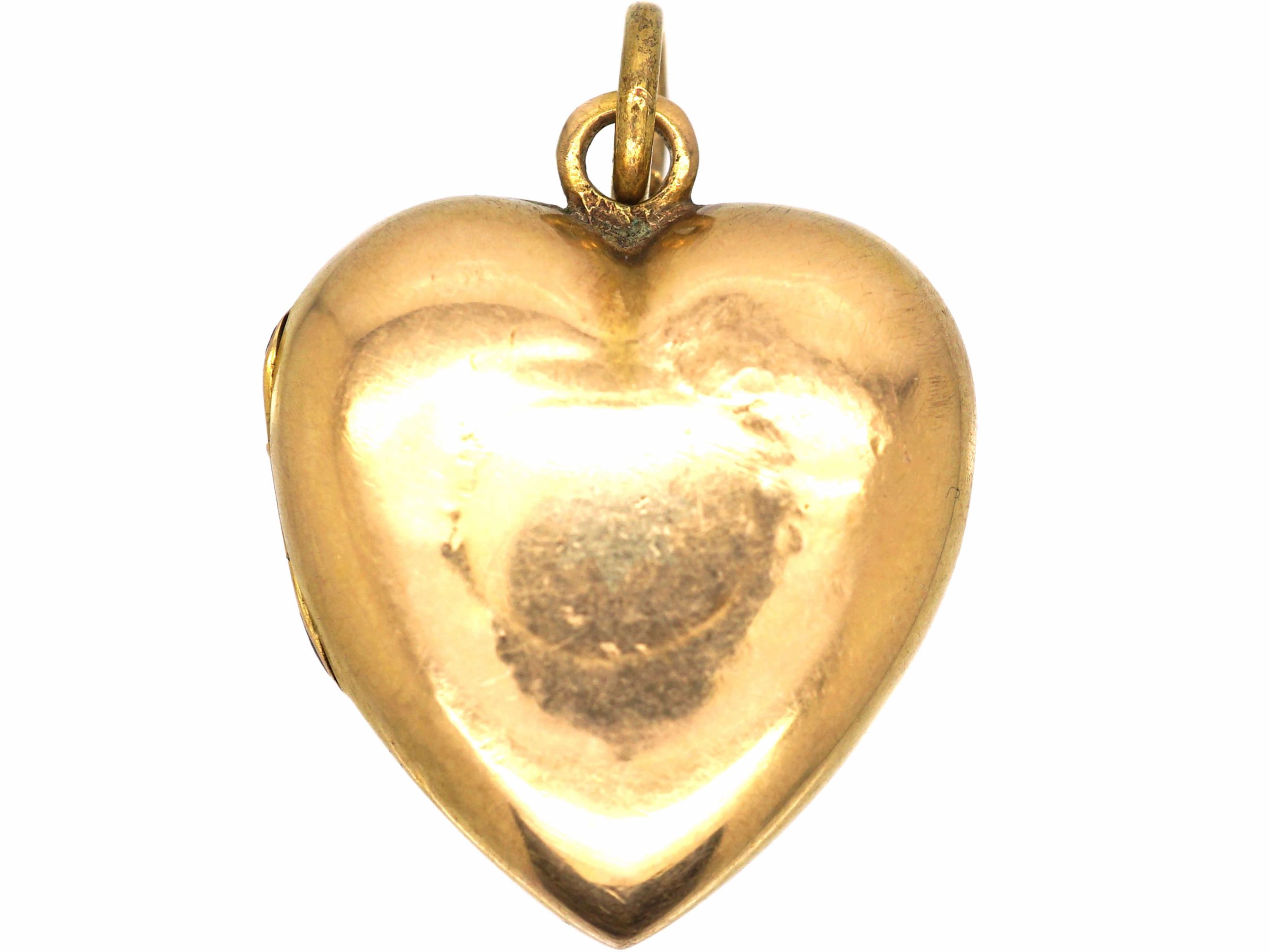 Victorian 15ct Gold Heart Shaped Locket (203M) | The Antique Jewellery ...