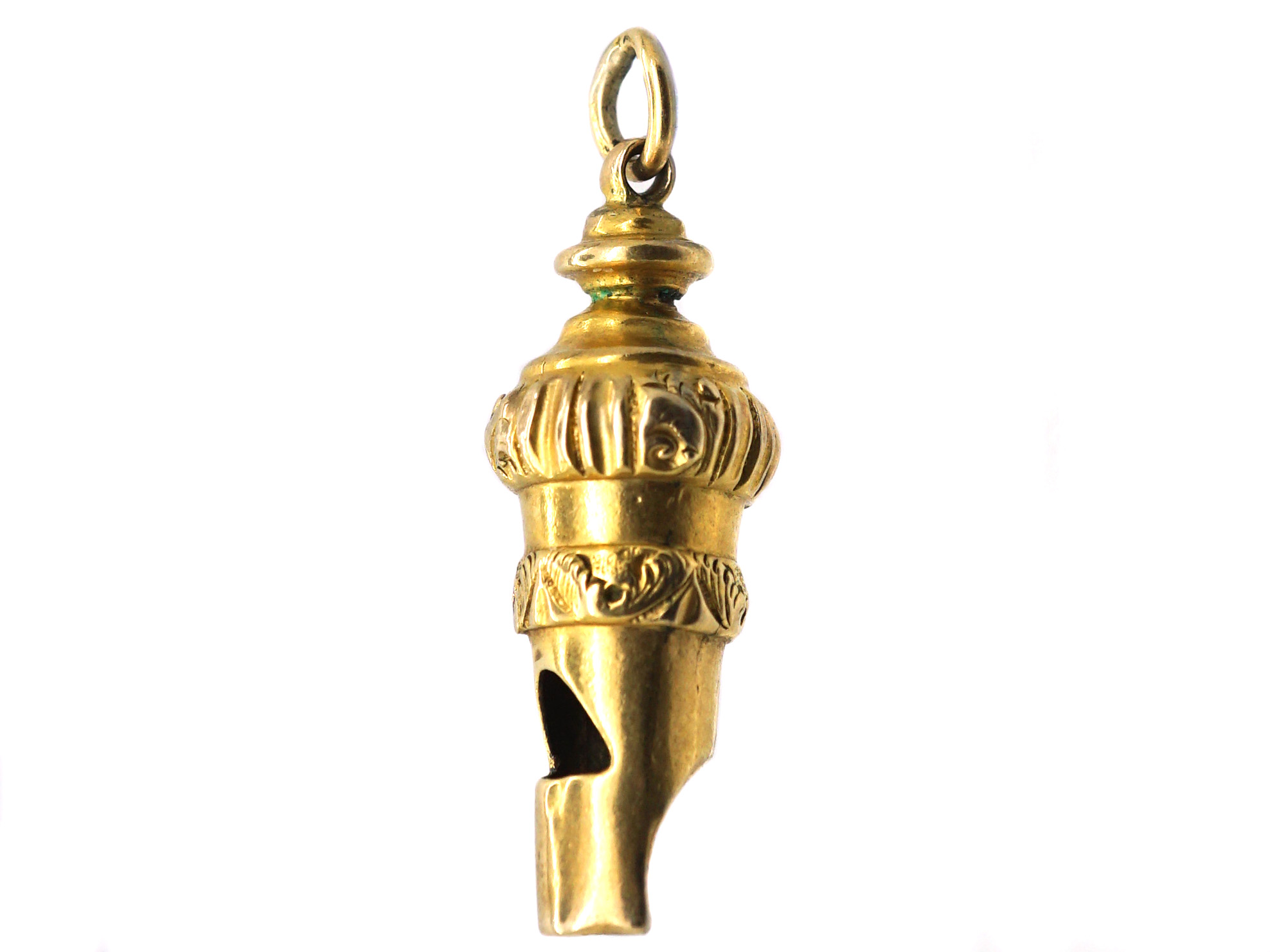 Early Victorian 9ct Gold Whistle (105Y) | The Antique Jewellery Company